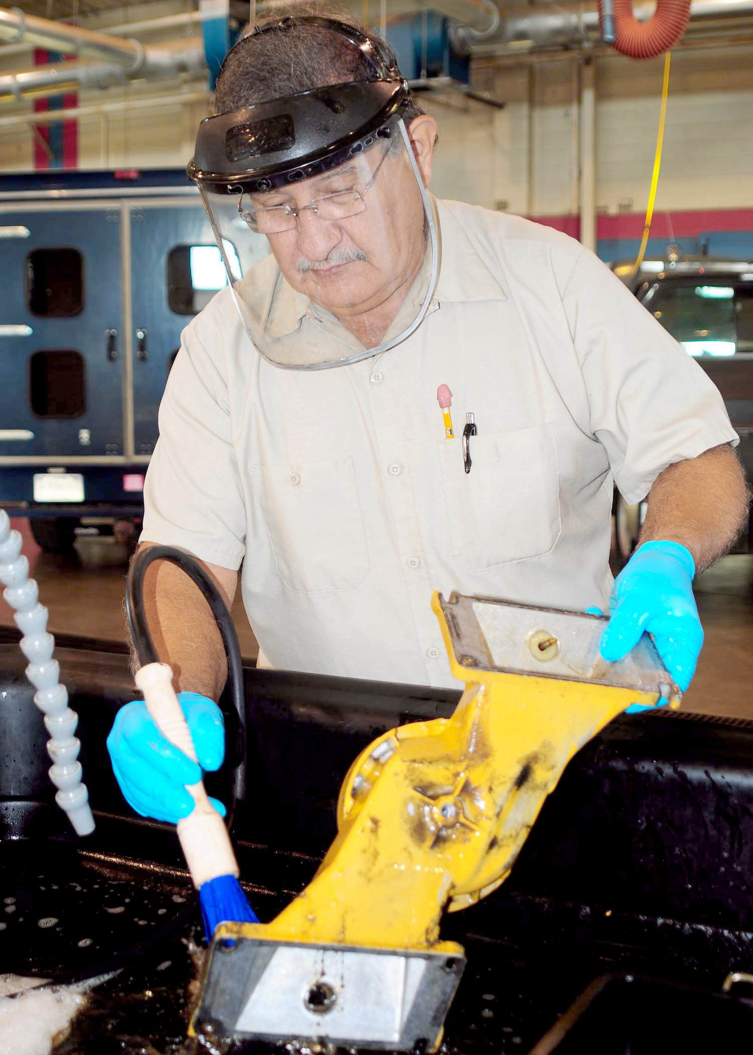 Innovative parts washer improves environment and health > Air Force ...