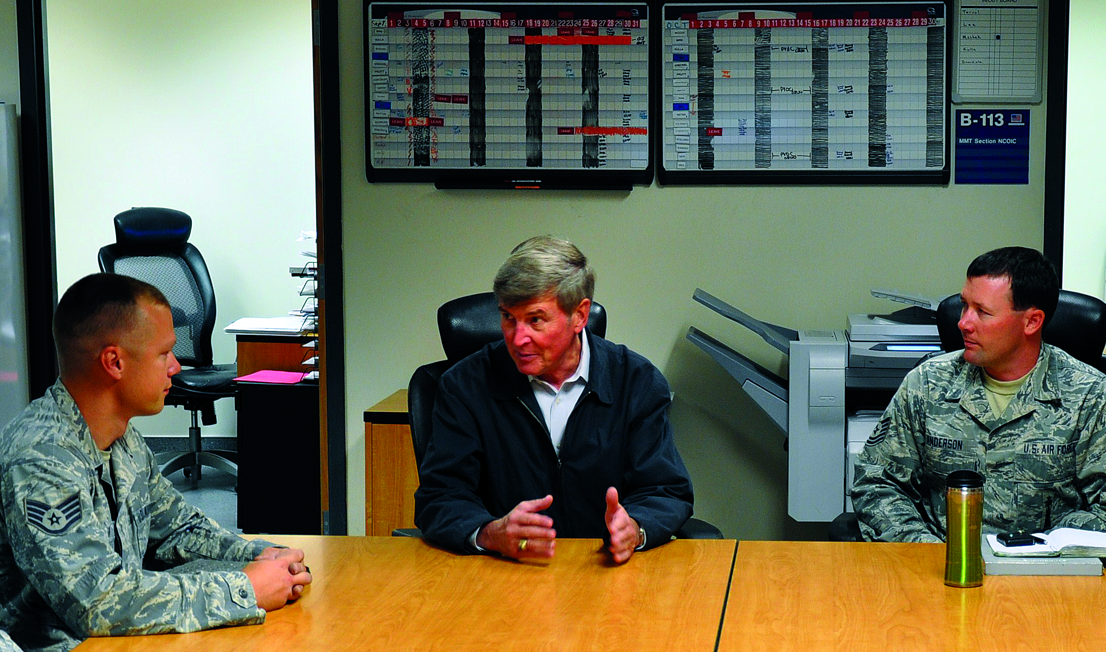 General McMahon visit