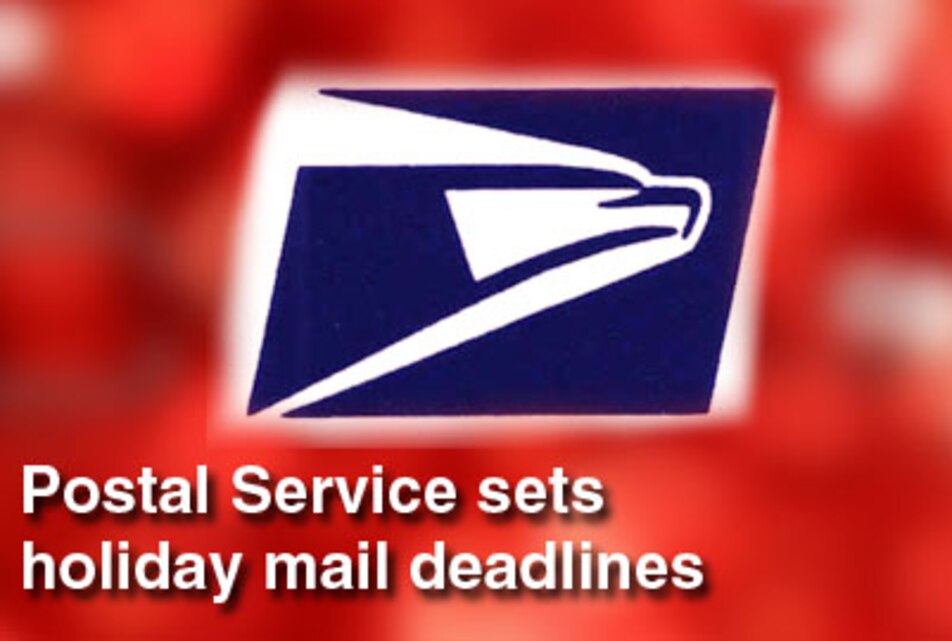 Postal Service sets holiday mail deadline > Marine Corps Air Station ...