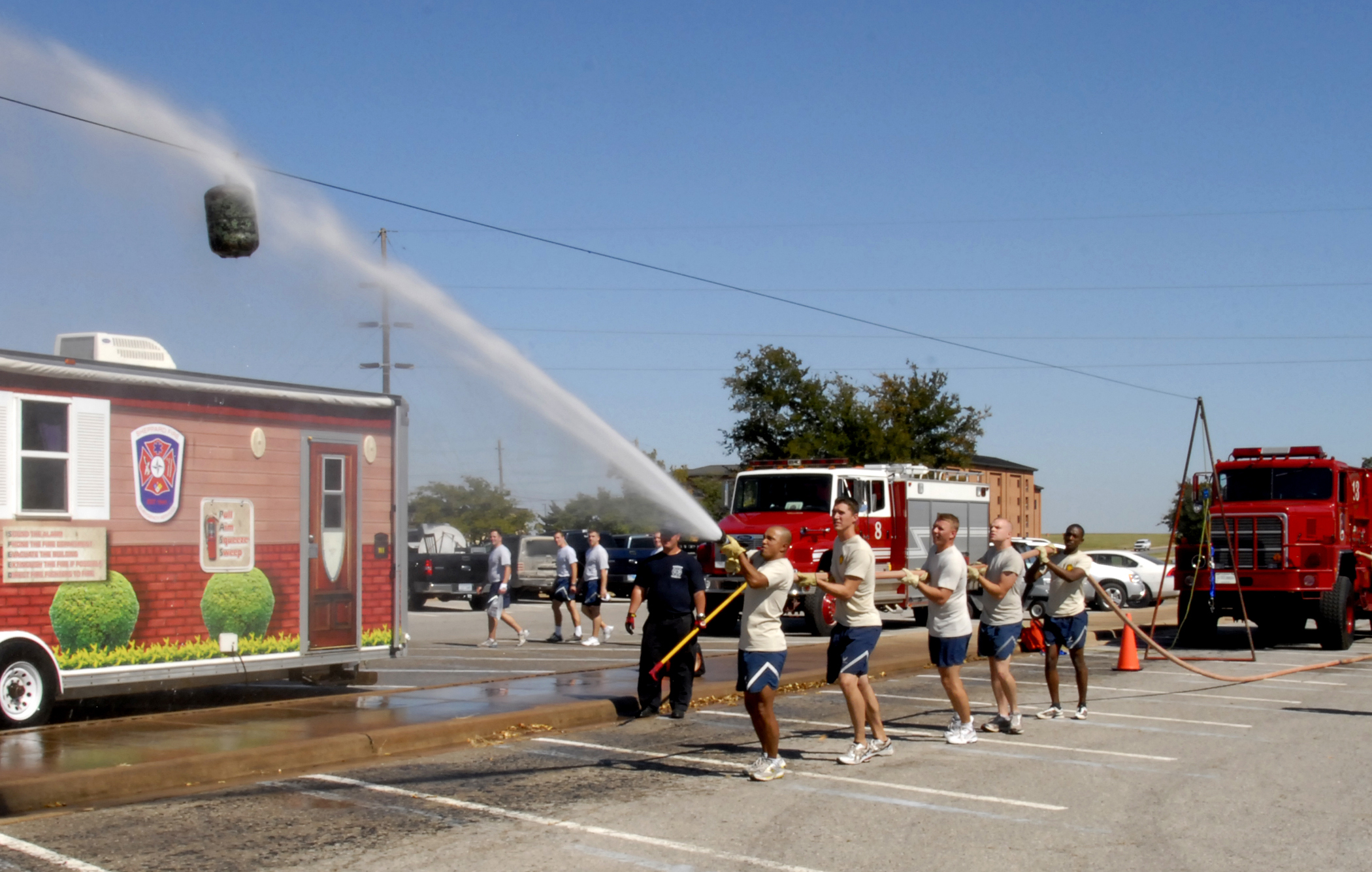 362nd TRS wins inaugural Firefighter Olympics