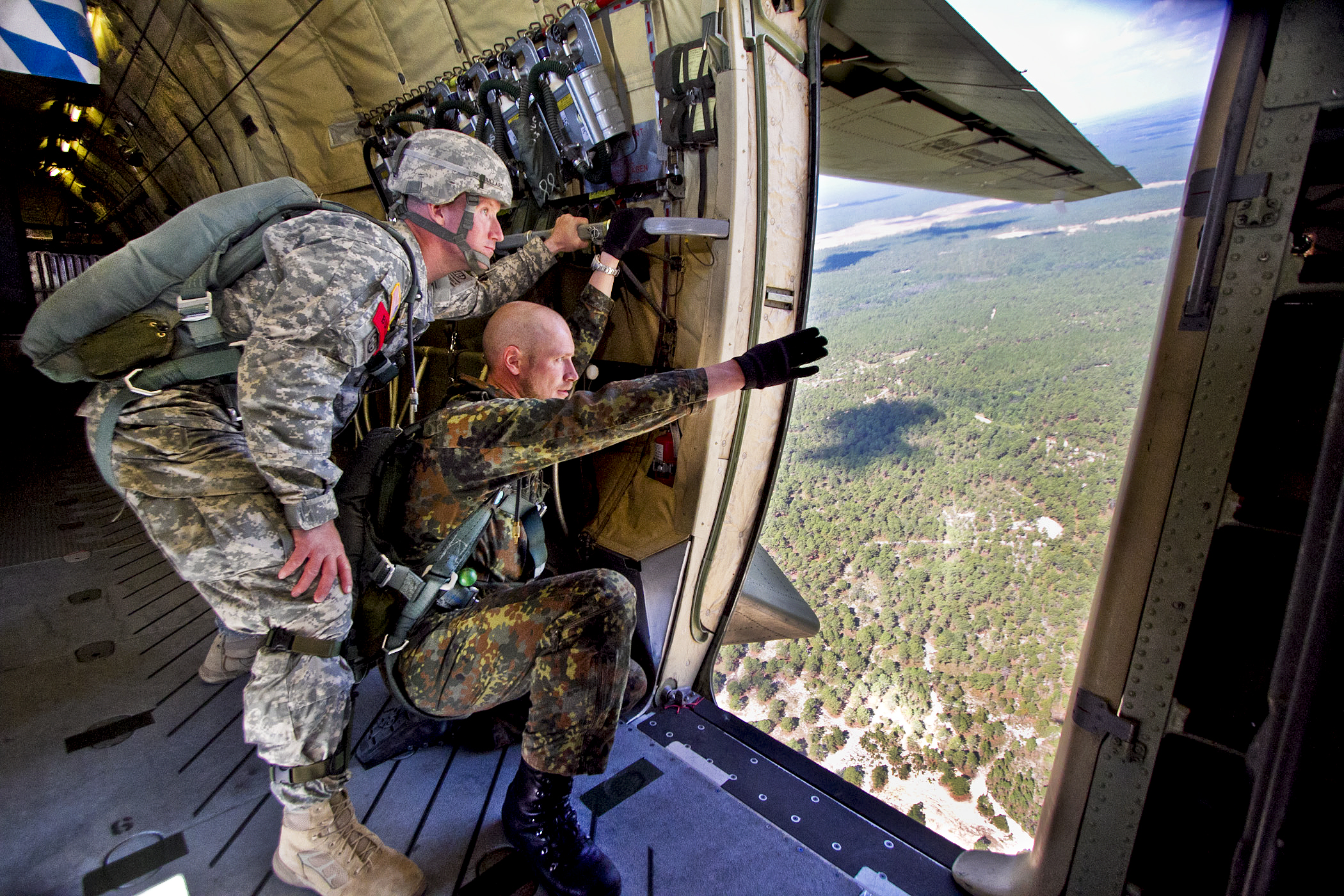 U.S. Army Sgt. 1st Class Eric Bullard and German Army Staff Sgt. Kay ...