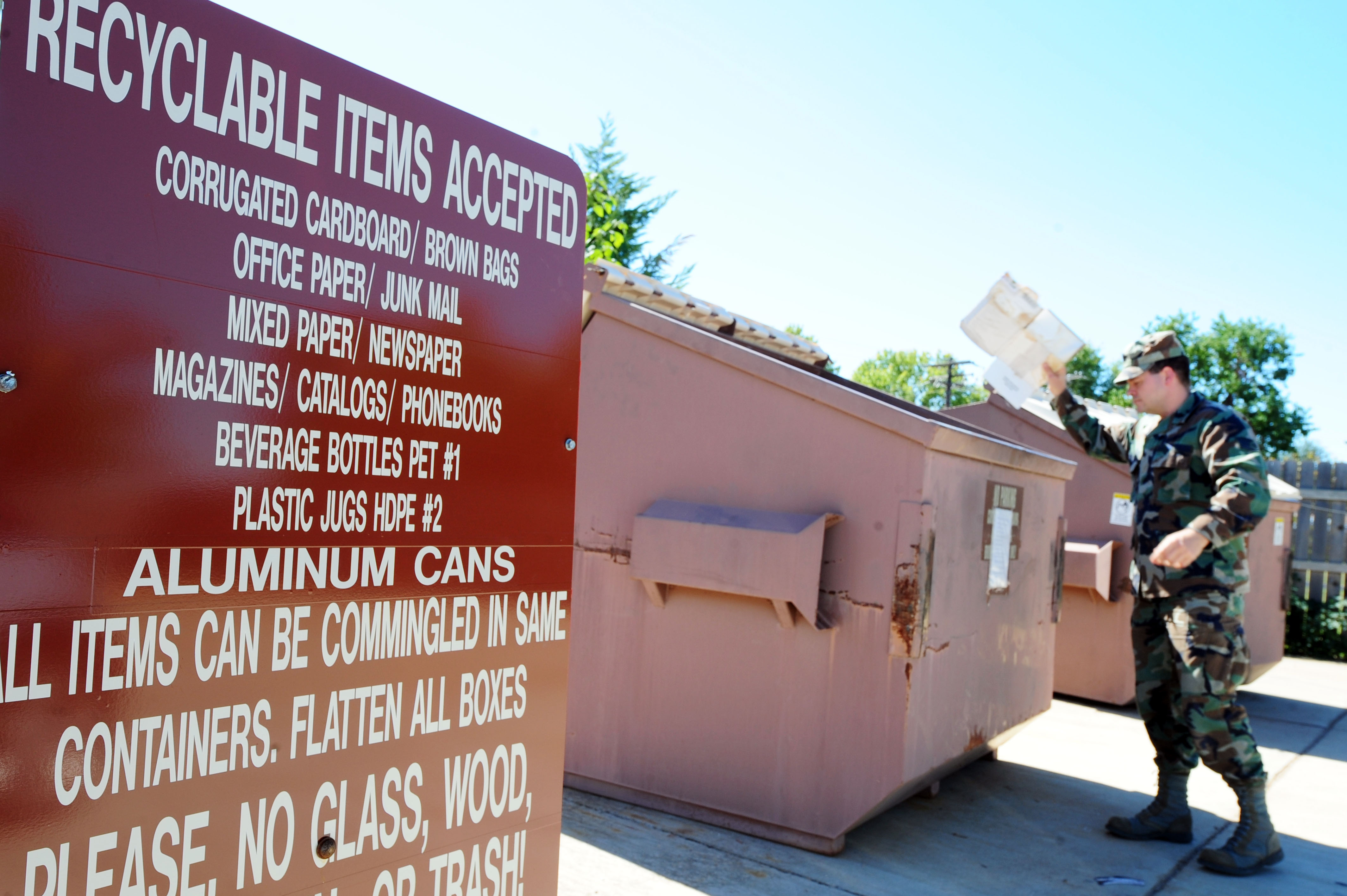 Recycling center accepts additional items > Barksdale Air Force Base ...
