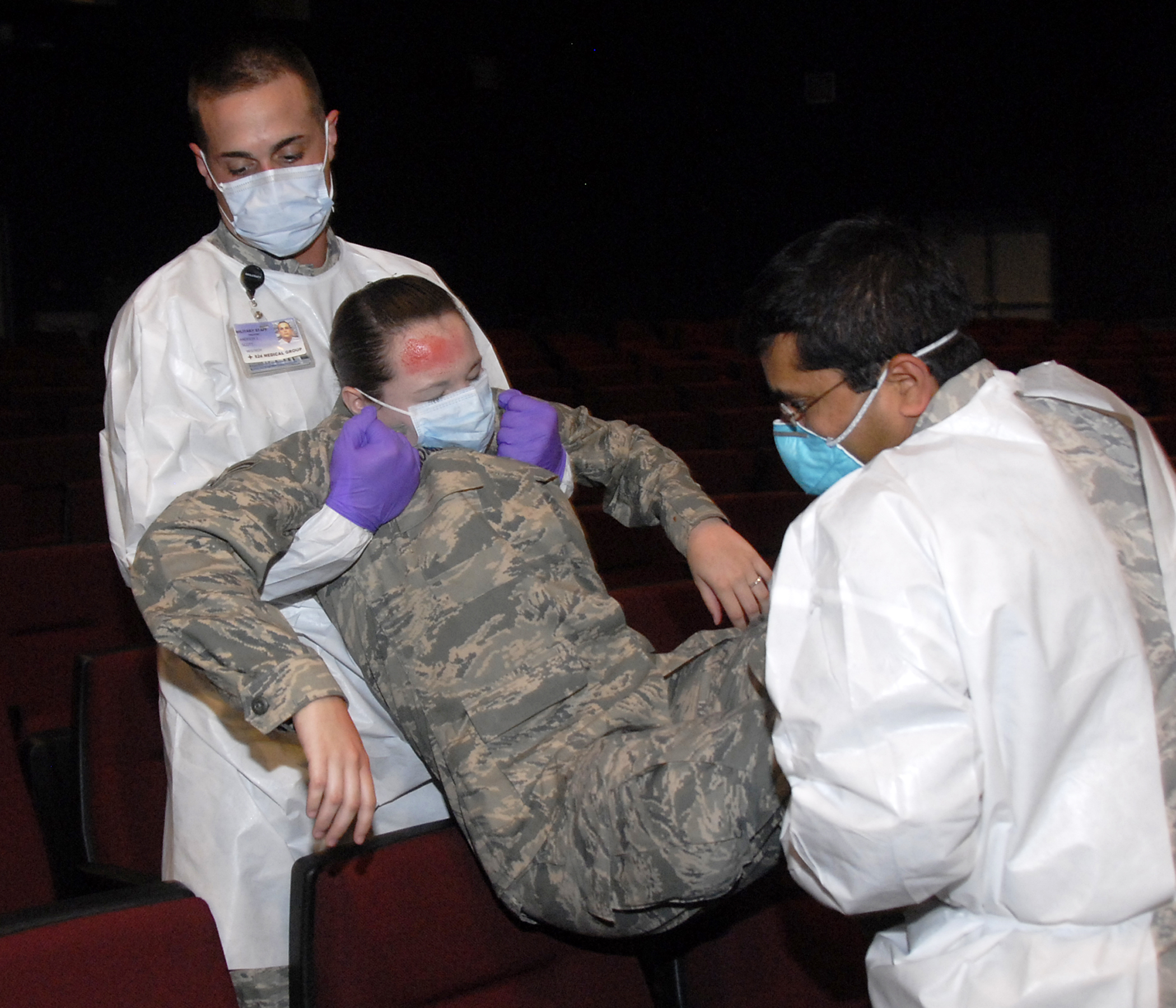 Sheppard tests disease containment and force protection plans