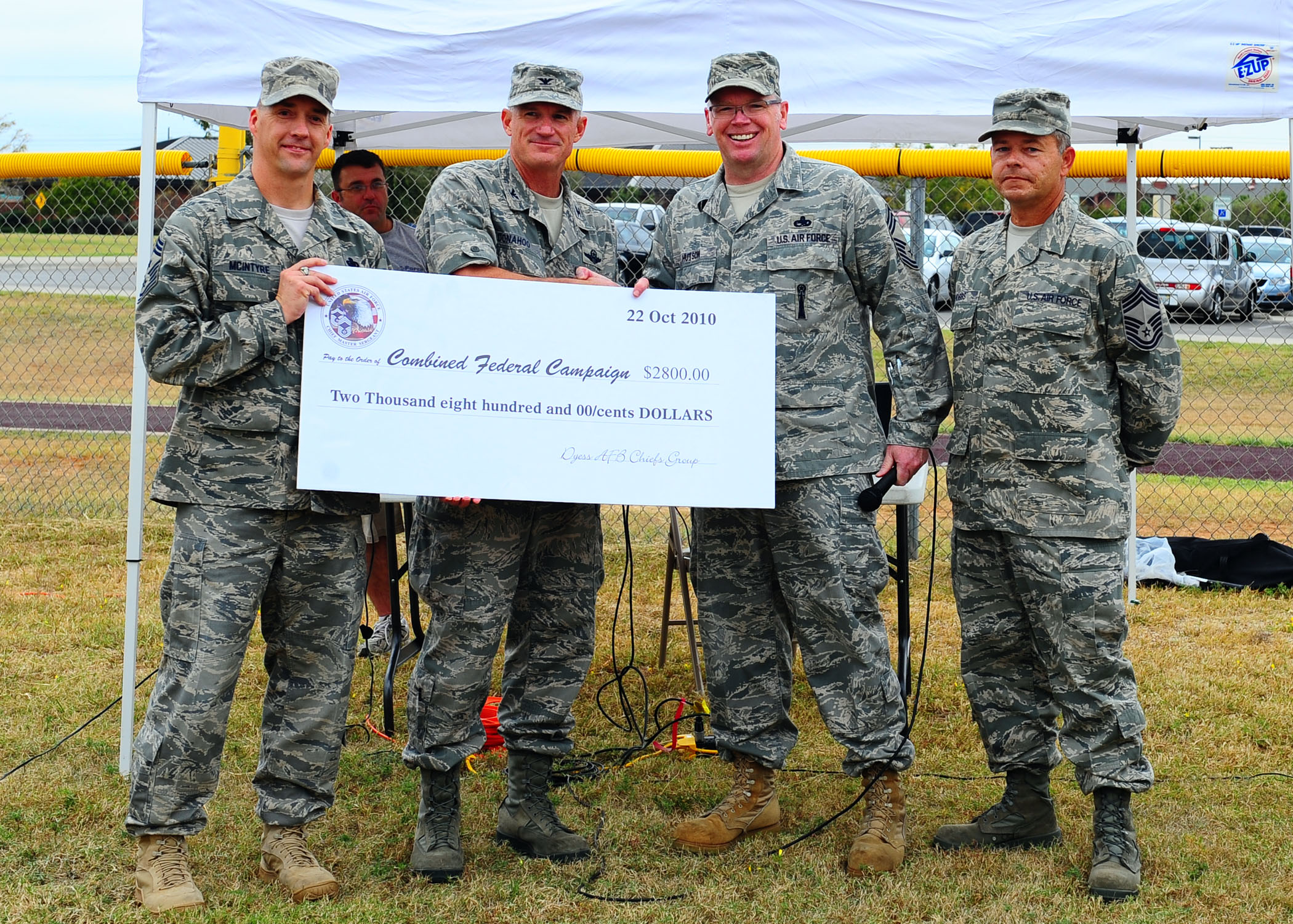 Airmen participate in the CFC Burger Burn