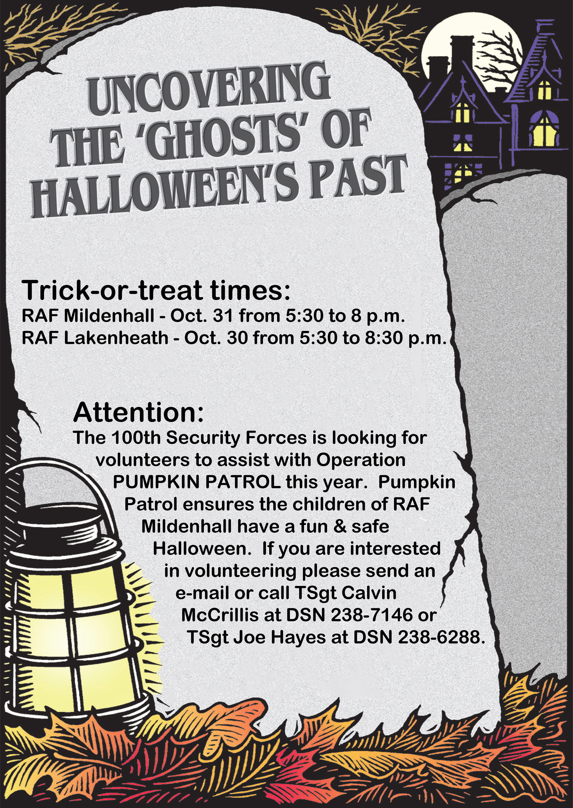 Feature: Uncovering the 'ghosts' of Halloween's past > Royal Air Force ...