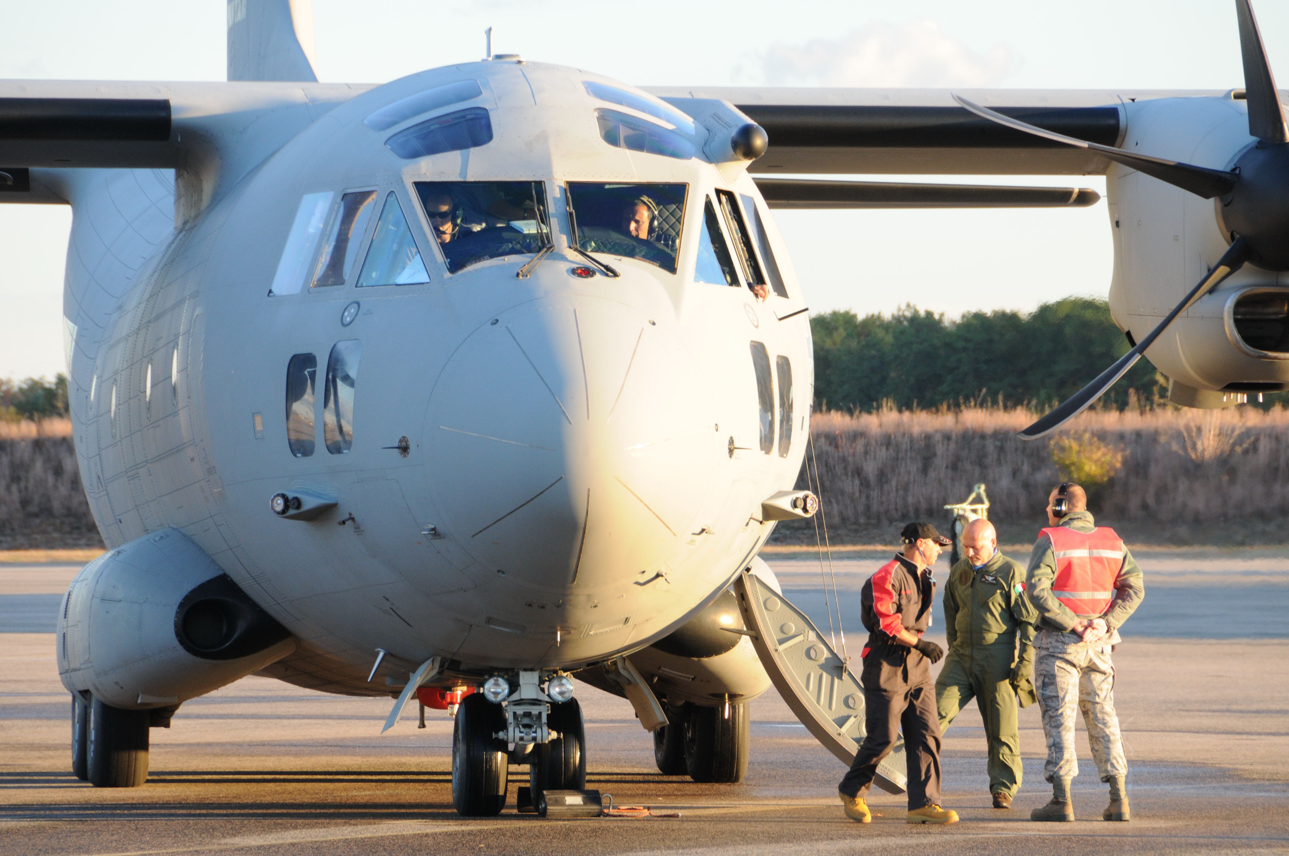 Dawn of a new era for Conn. Air Guard: C-27J visits Bradley, lights up ...