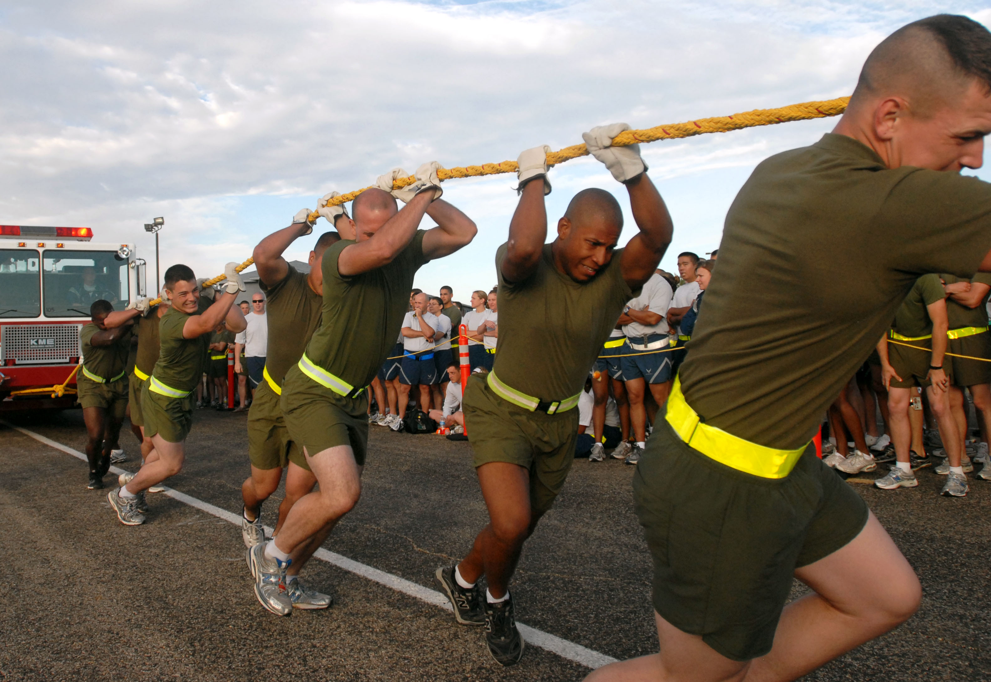 Fire Truck Pull supports CFC kickoff > Goodfellow Air Force Base ...