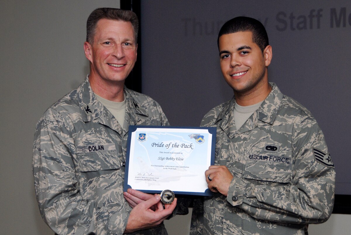 Pride of the Pack: Staff Sgt. Bobby Elzie > Pacific Air Forces ...
