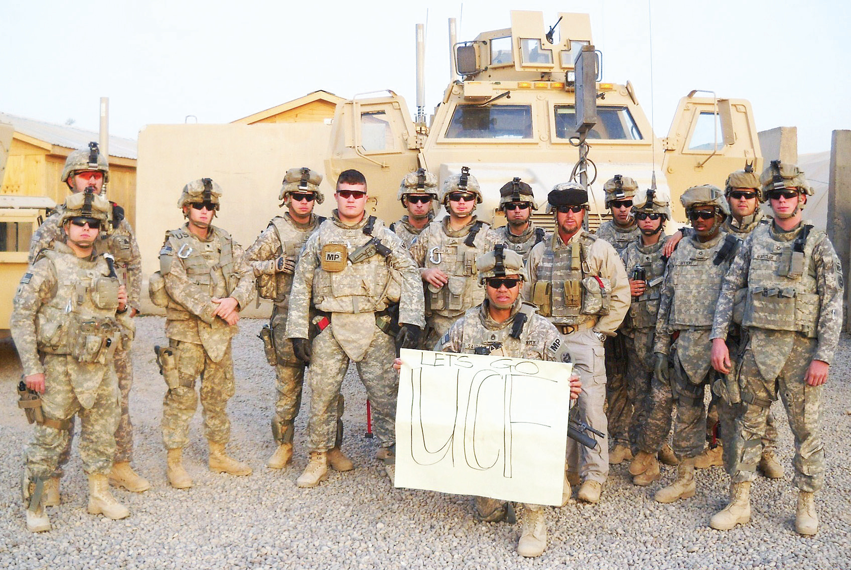 The standard bearer: Son of military policeman featured on CBS Sports ...