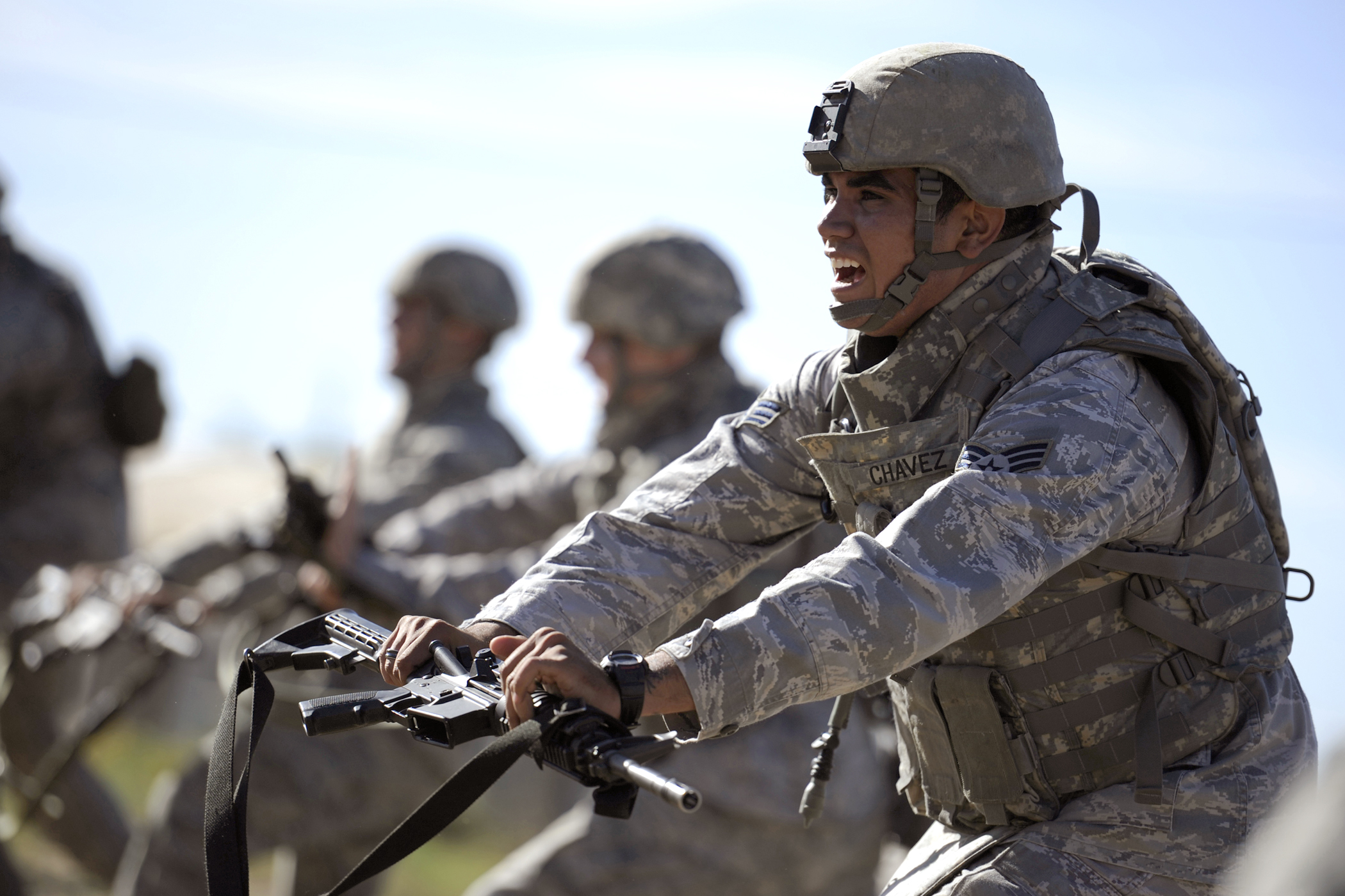 Security forces prepare for combat at Hill