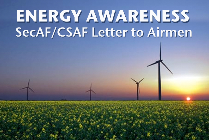 Leaders send energy awareness message > Air Force > Article Display