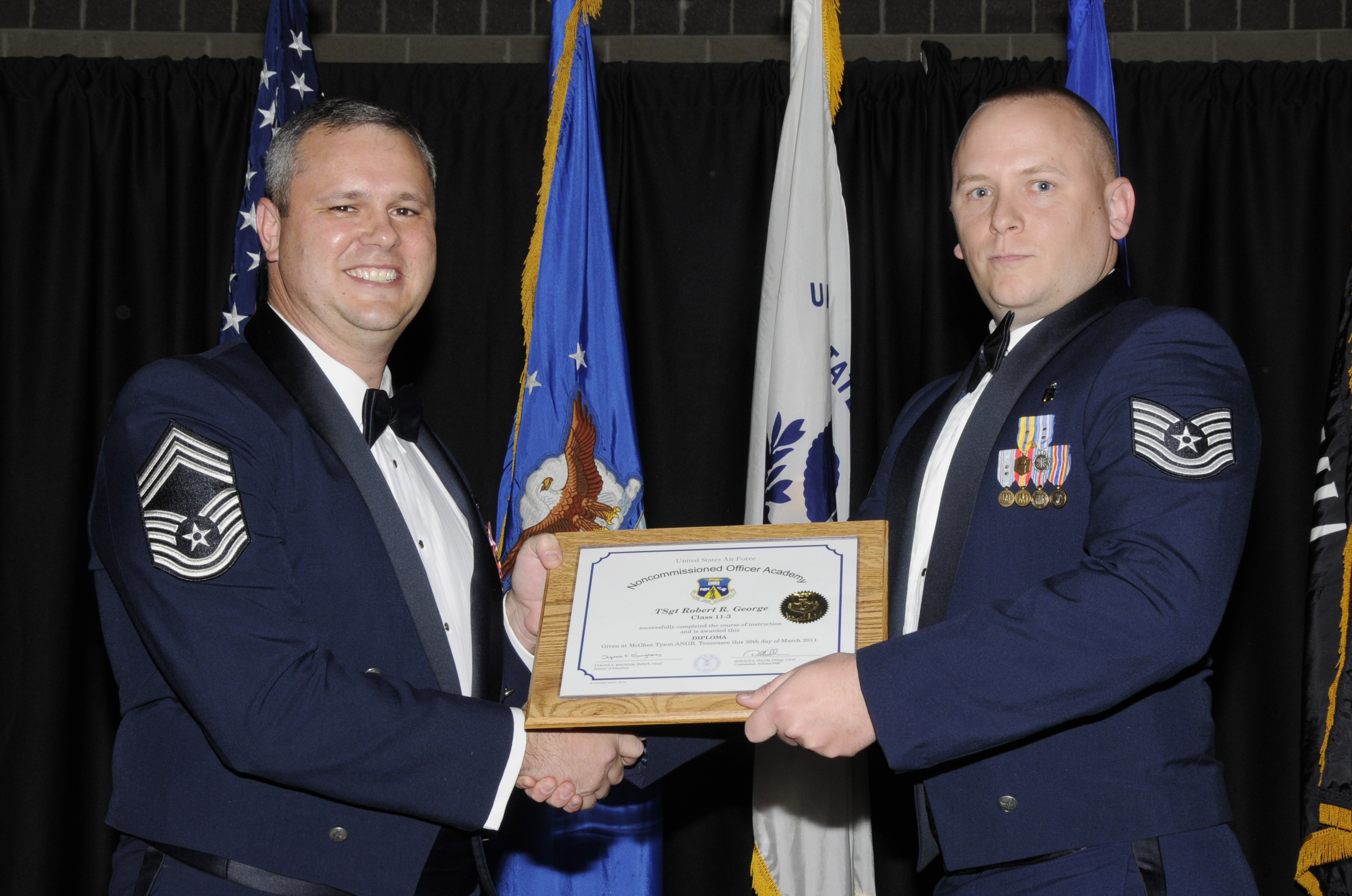 NCOA Class 11-3 distinguished graduate award