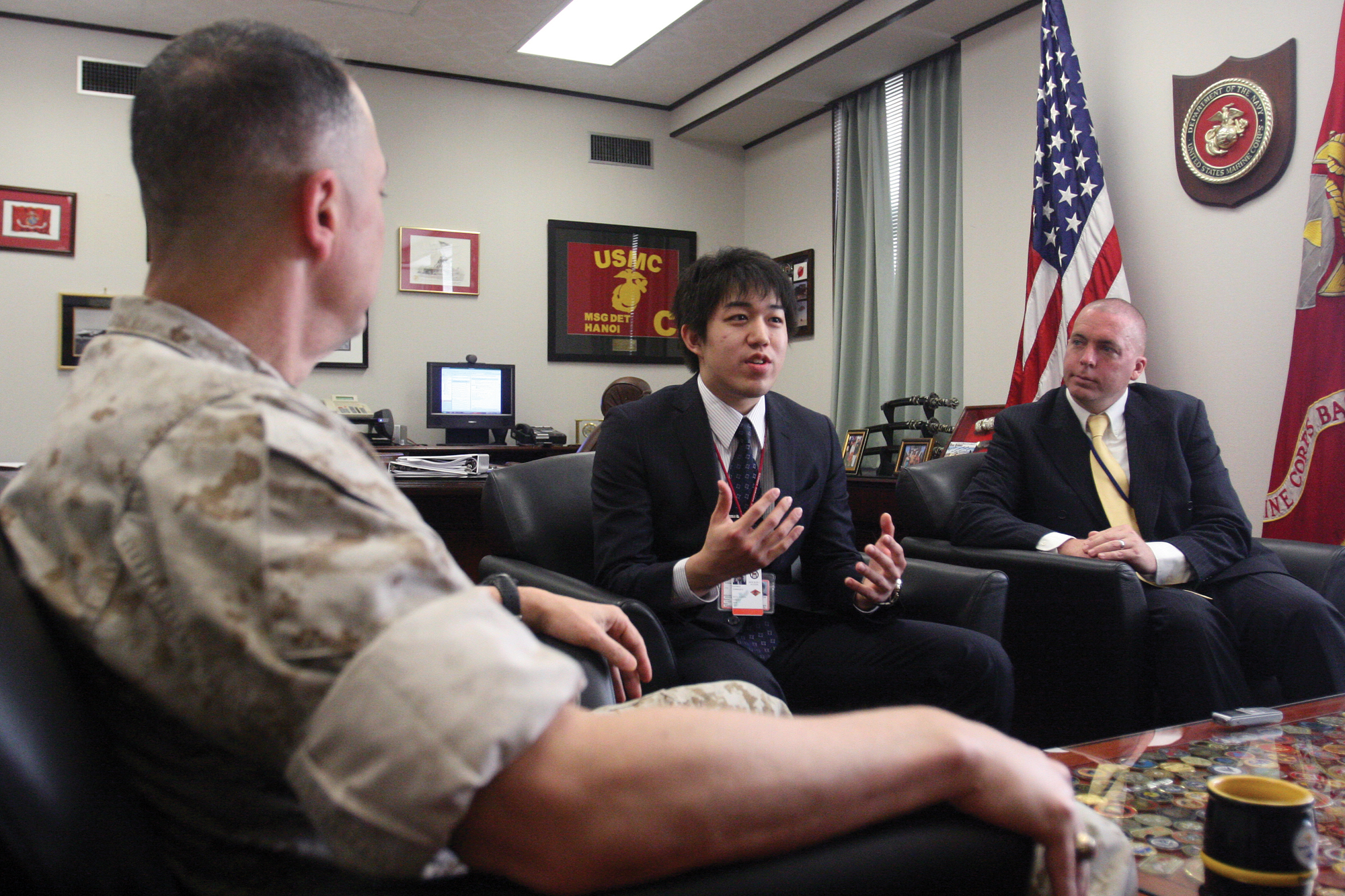 Marine Corps Base Japan welcomes first Japanese intern > Marine Corps ...