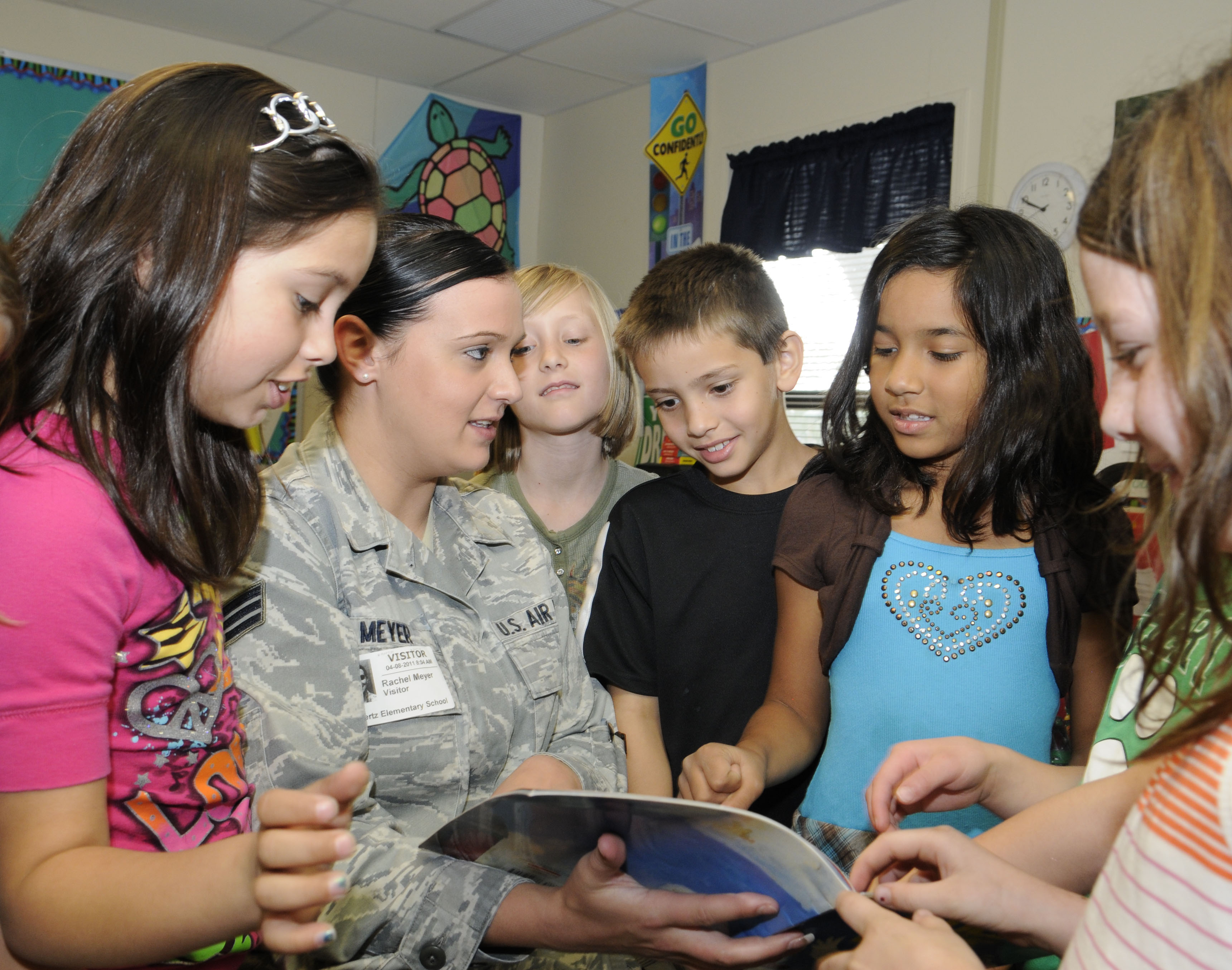 JBSA members read to students