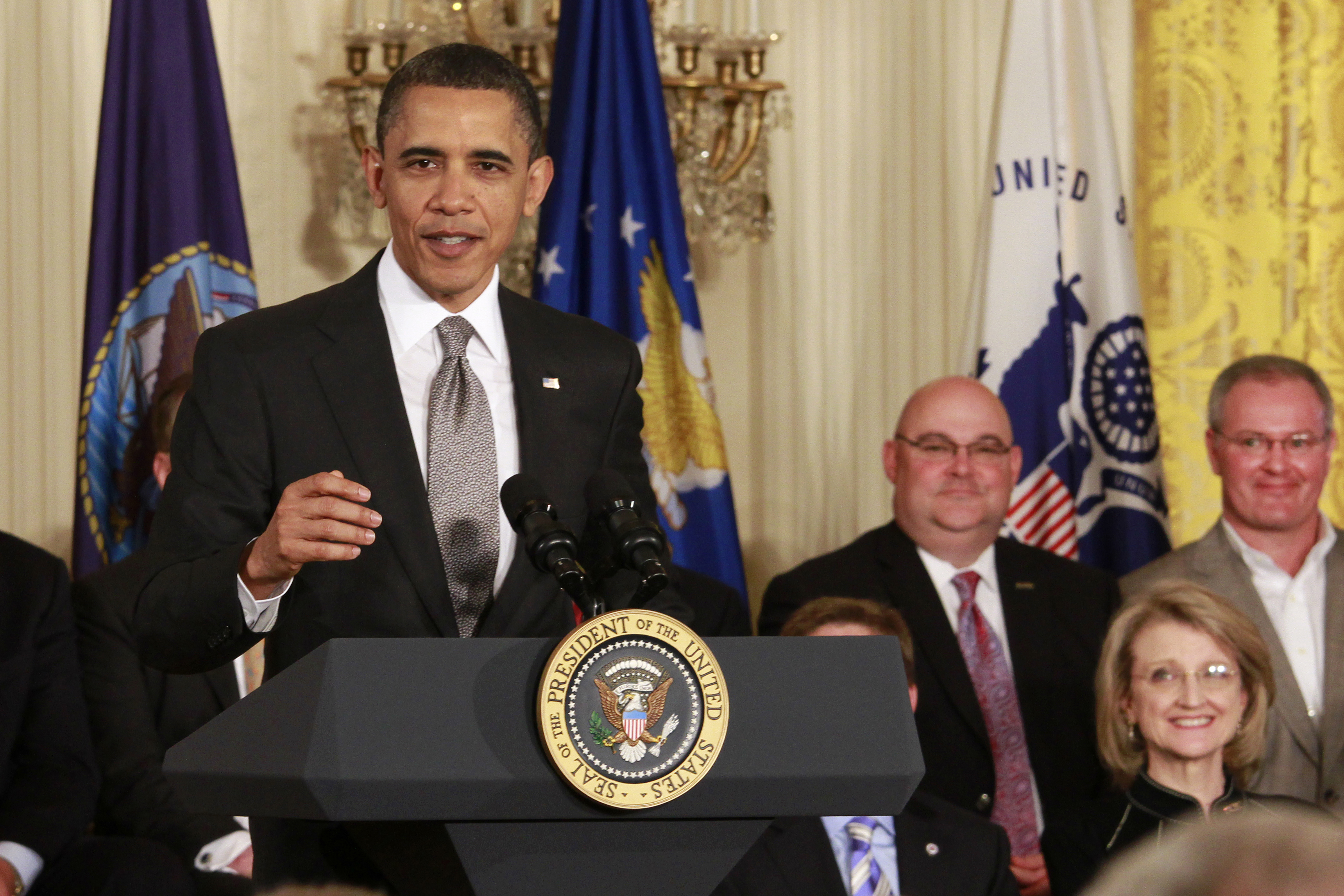 President Barack Obama speaks at the launch of "Joining Forces," an ...