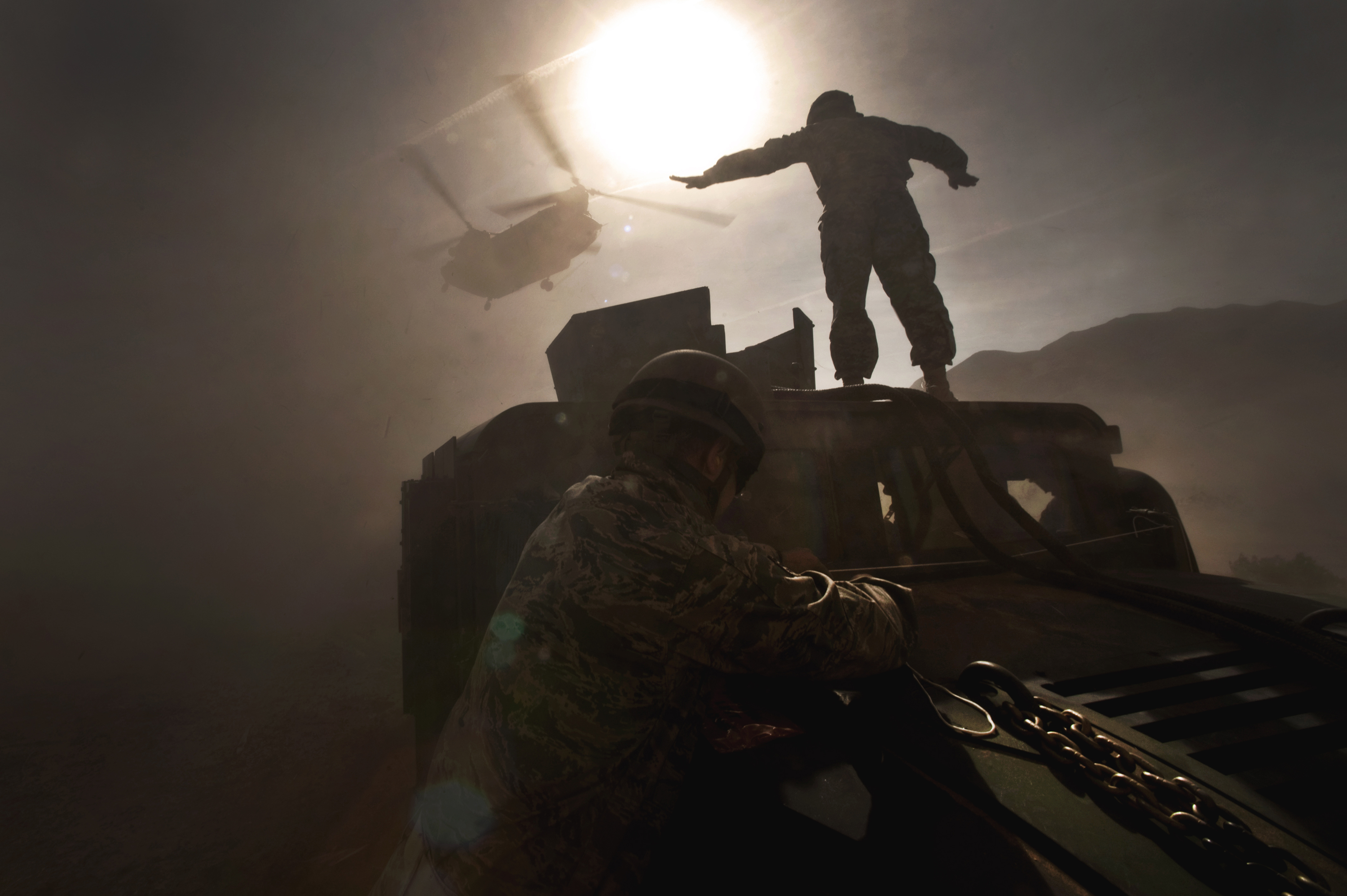 820th Airborne RED HORSE conduct air drop and sling load training on ...
