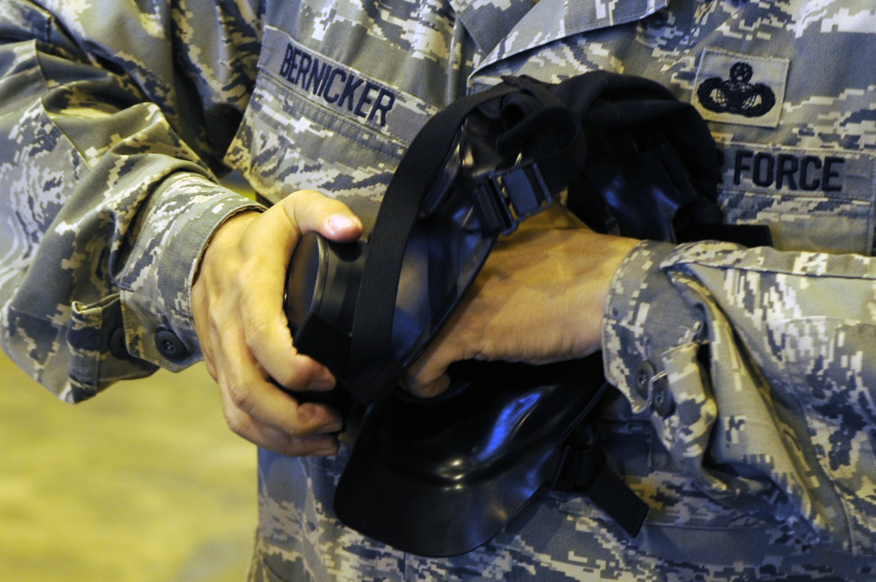 Barksdale’s IPE section issues out new gas mask > Barksdale Air Force ...