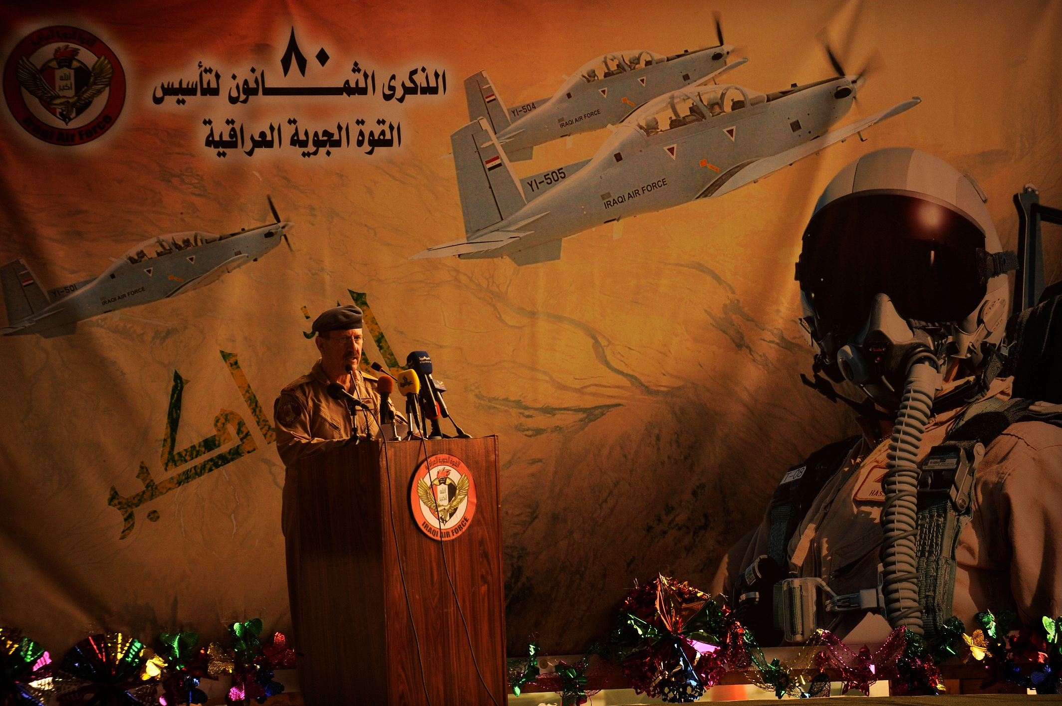 Iraqi air force leaders thank U.S. advisors, celebrate 80th anniversary ...