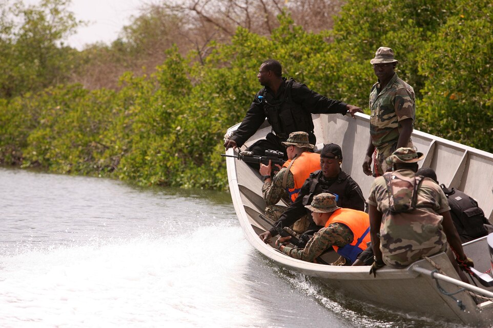 Senegalese, Nigerian special forces show Marines small boat amphibious ...