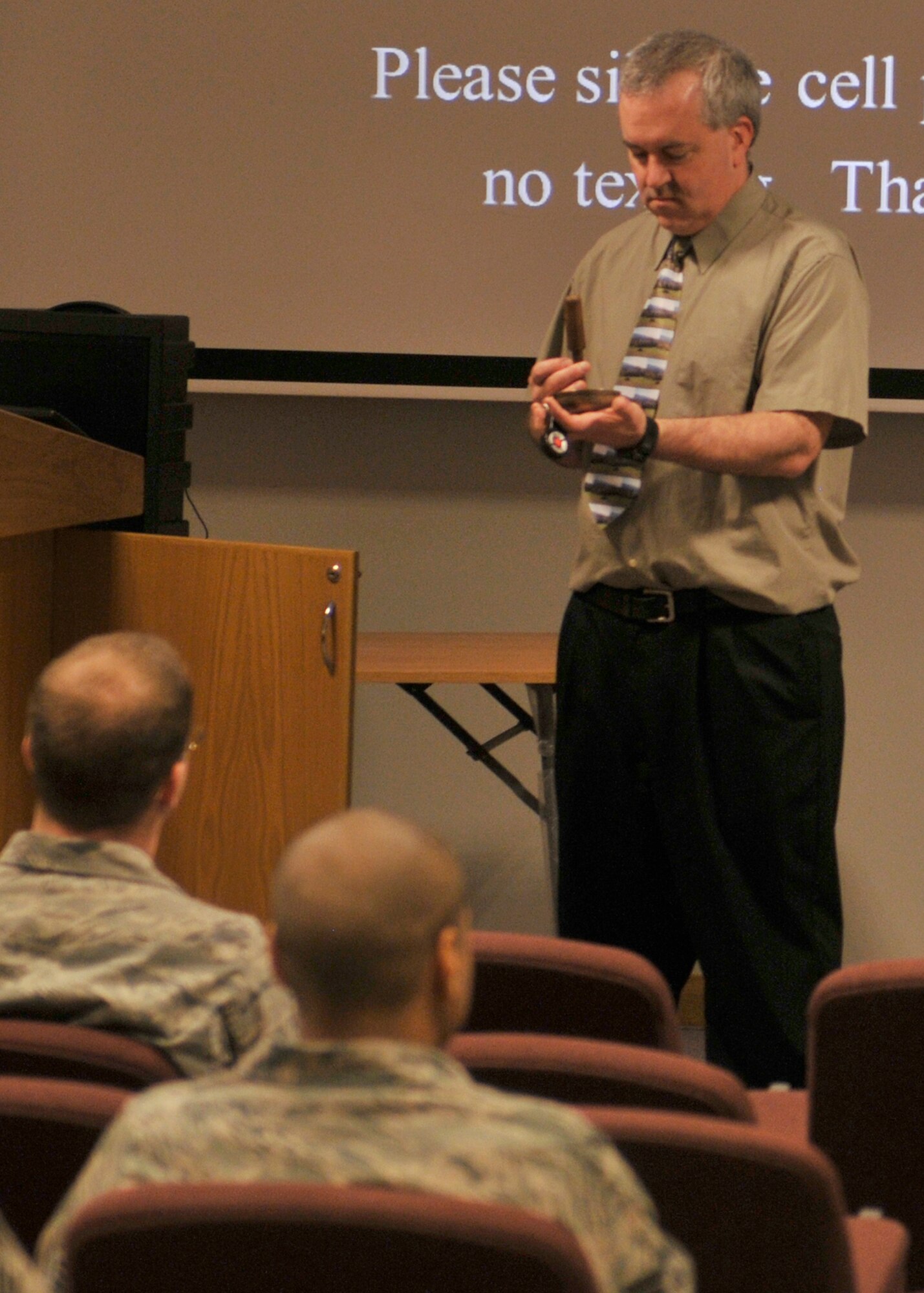 Airmen attend "Voices of Men" for Sexual Assault Awareness Month ...