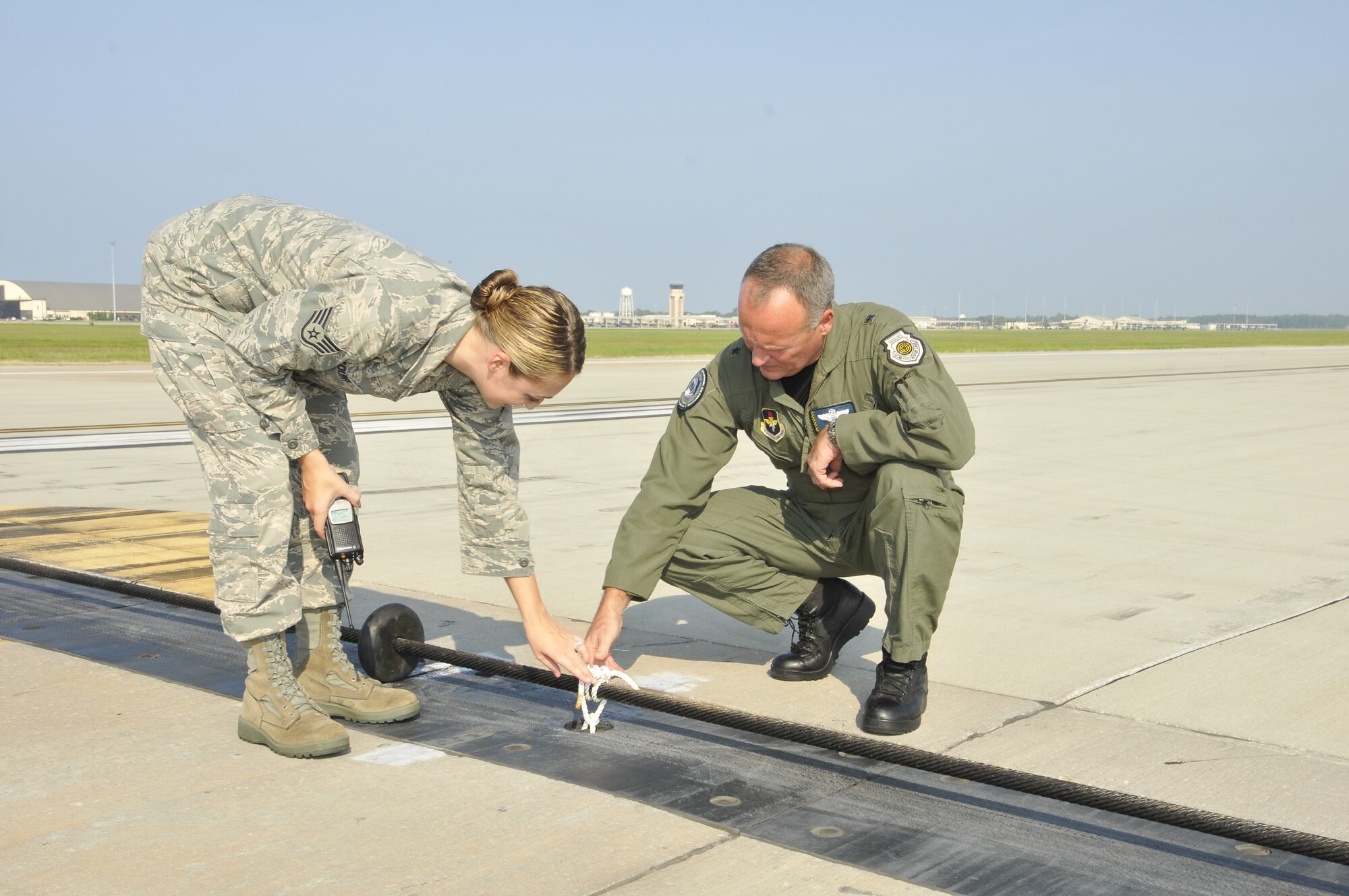 Commander shadows 325th OSS Airman > Tyndall Air Force Base > Display
