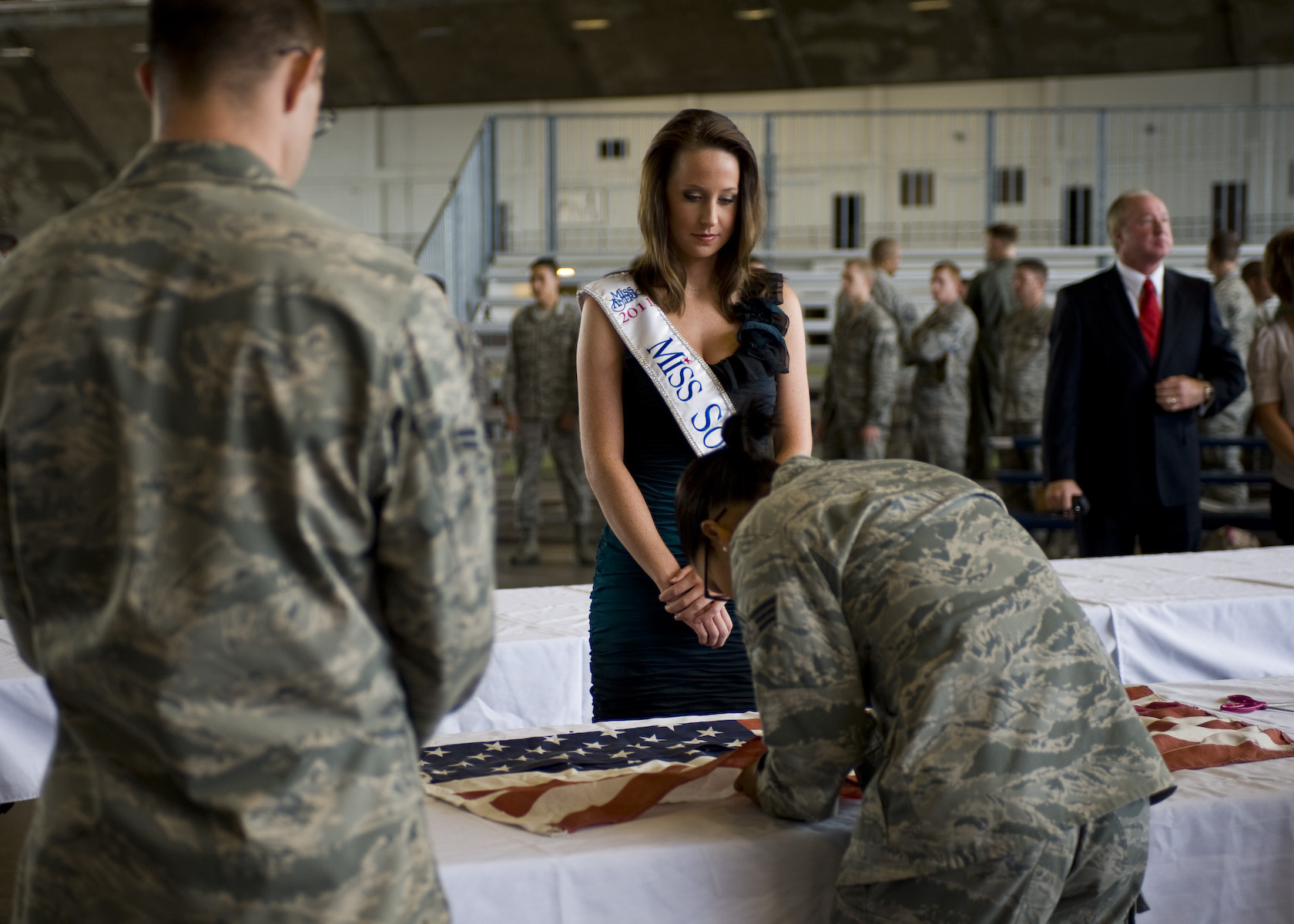 Ellsworth Airmen part of special 9/11 flag stitching event > Ellsworth ...