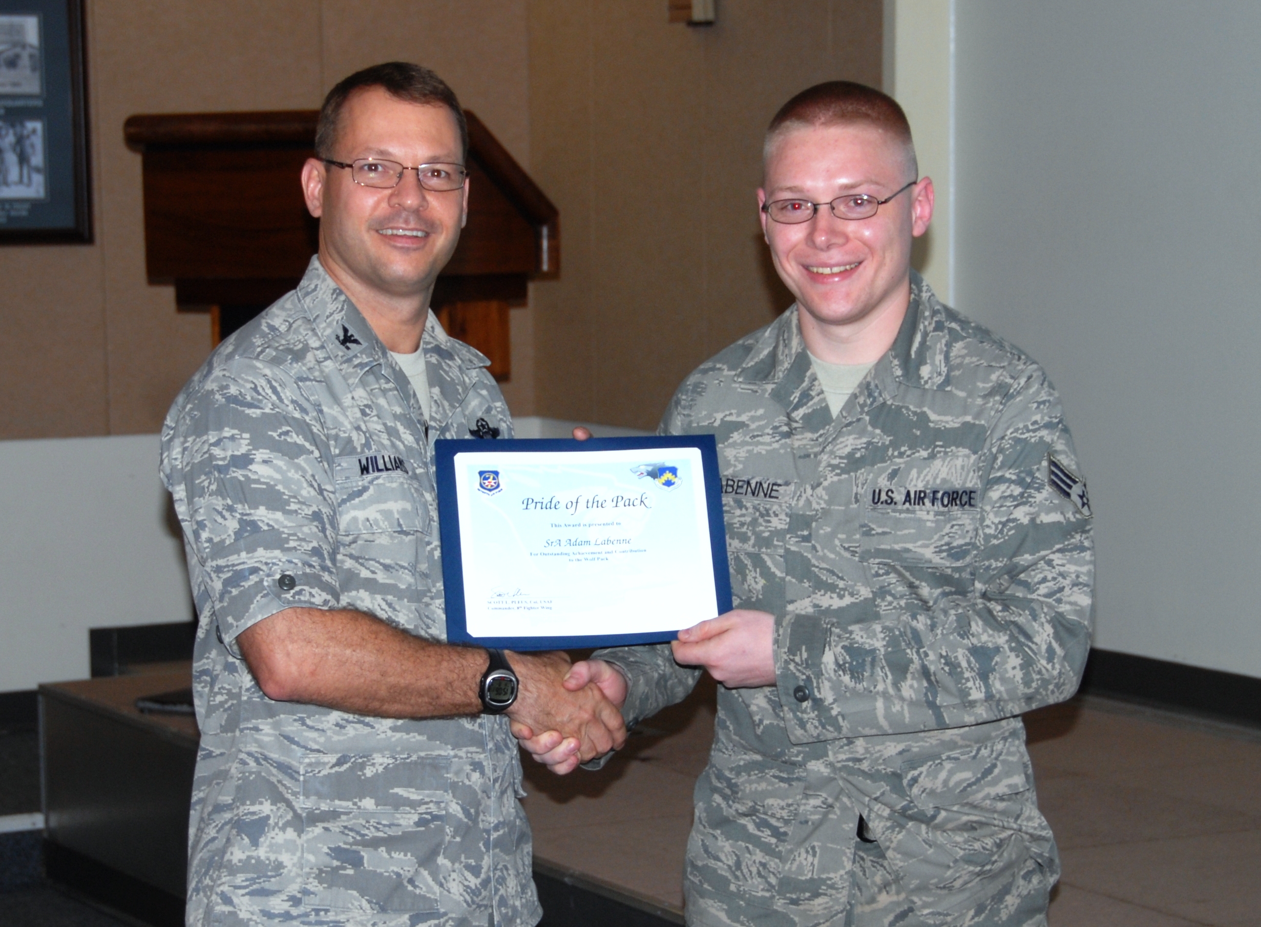 Pride of the Pack: Senior Airman Adam D. Labenne > Kunsan Air Base ...