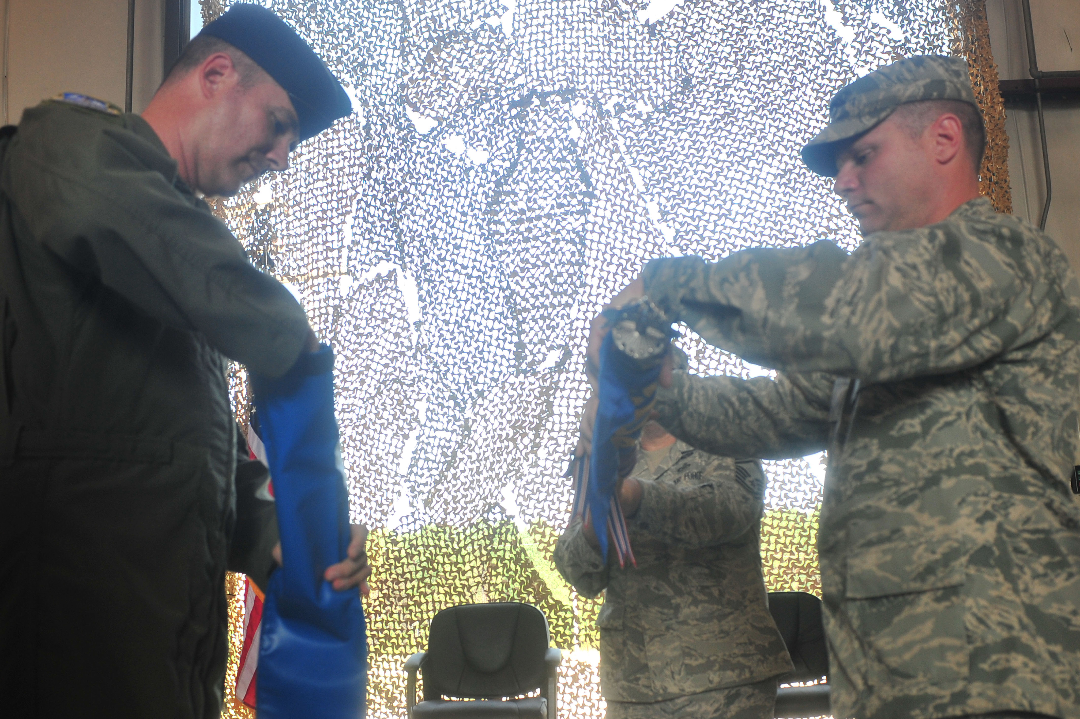682nd Flag Folding Ceremony