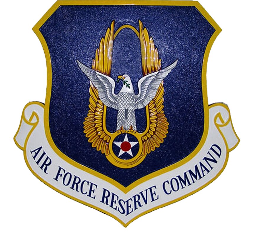 Air Force Reserve Command shield embossed and textured effect with less ...