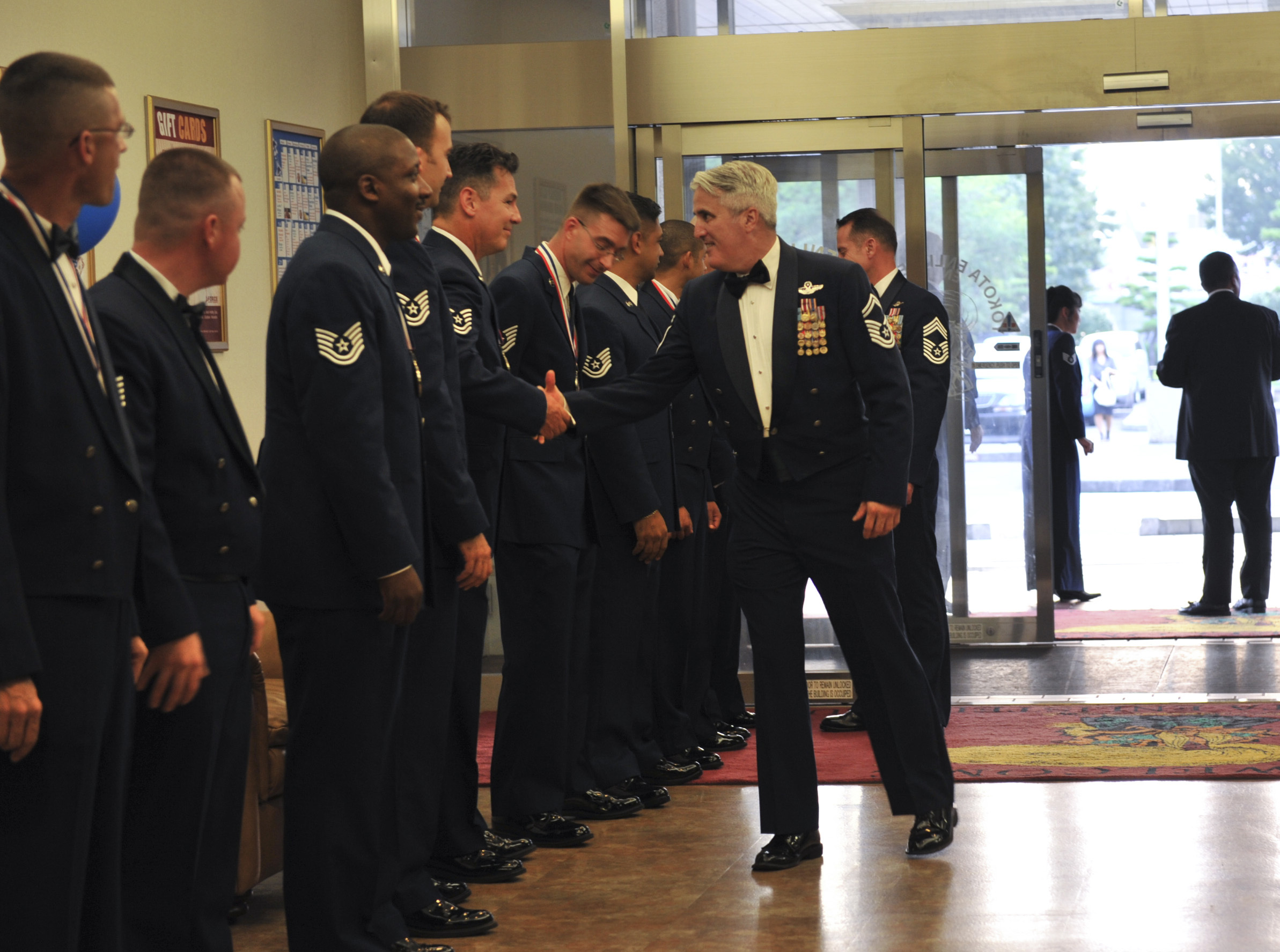 Retired CMSAF Gerald R. Murray speaks at SNCO induction ceremony ...