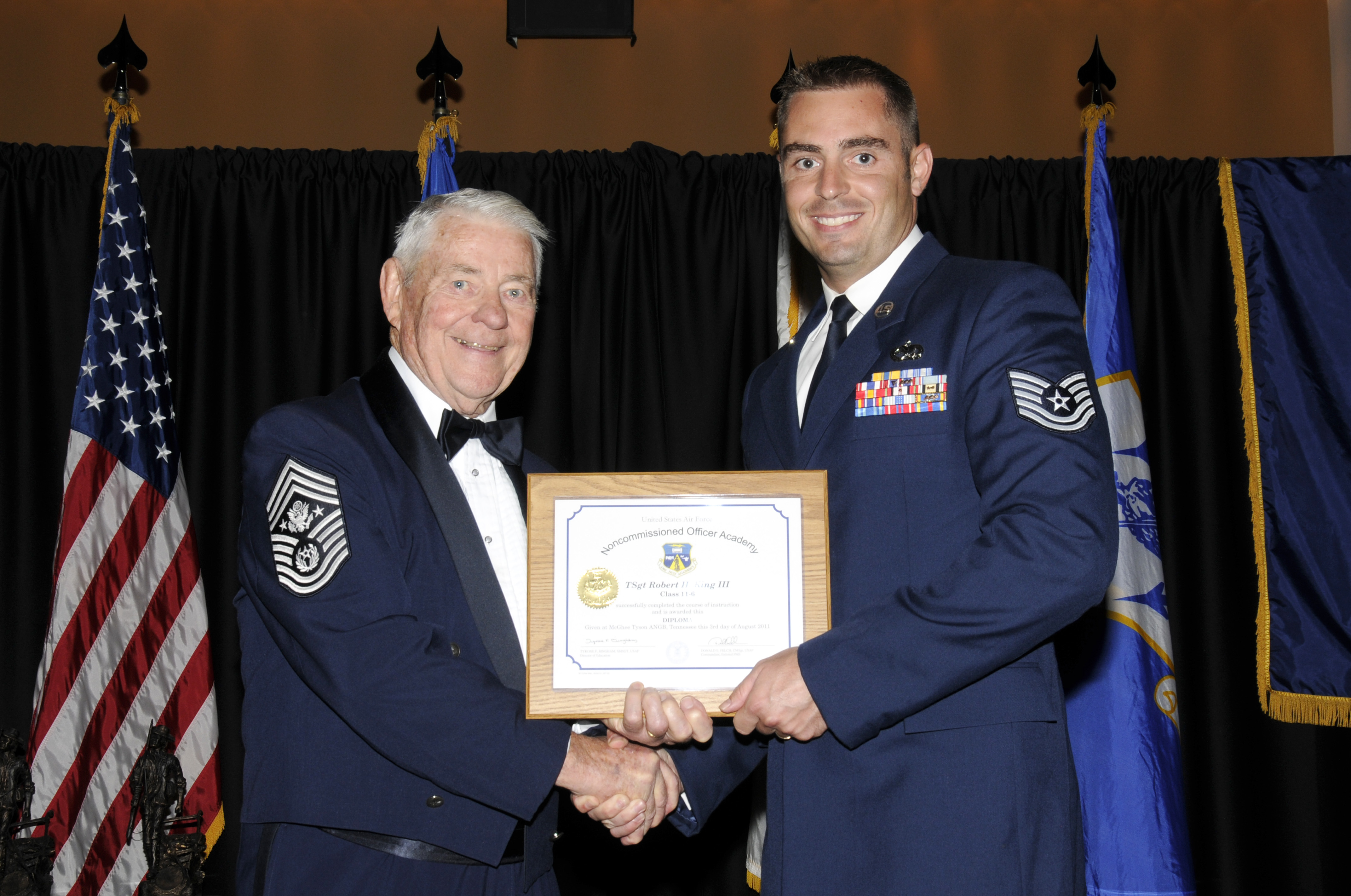 NCOA Class 11-6 distinguished graduate award