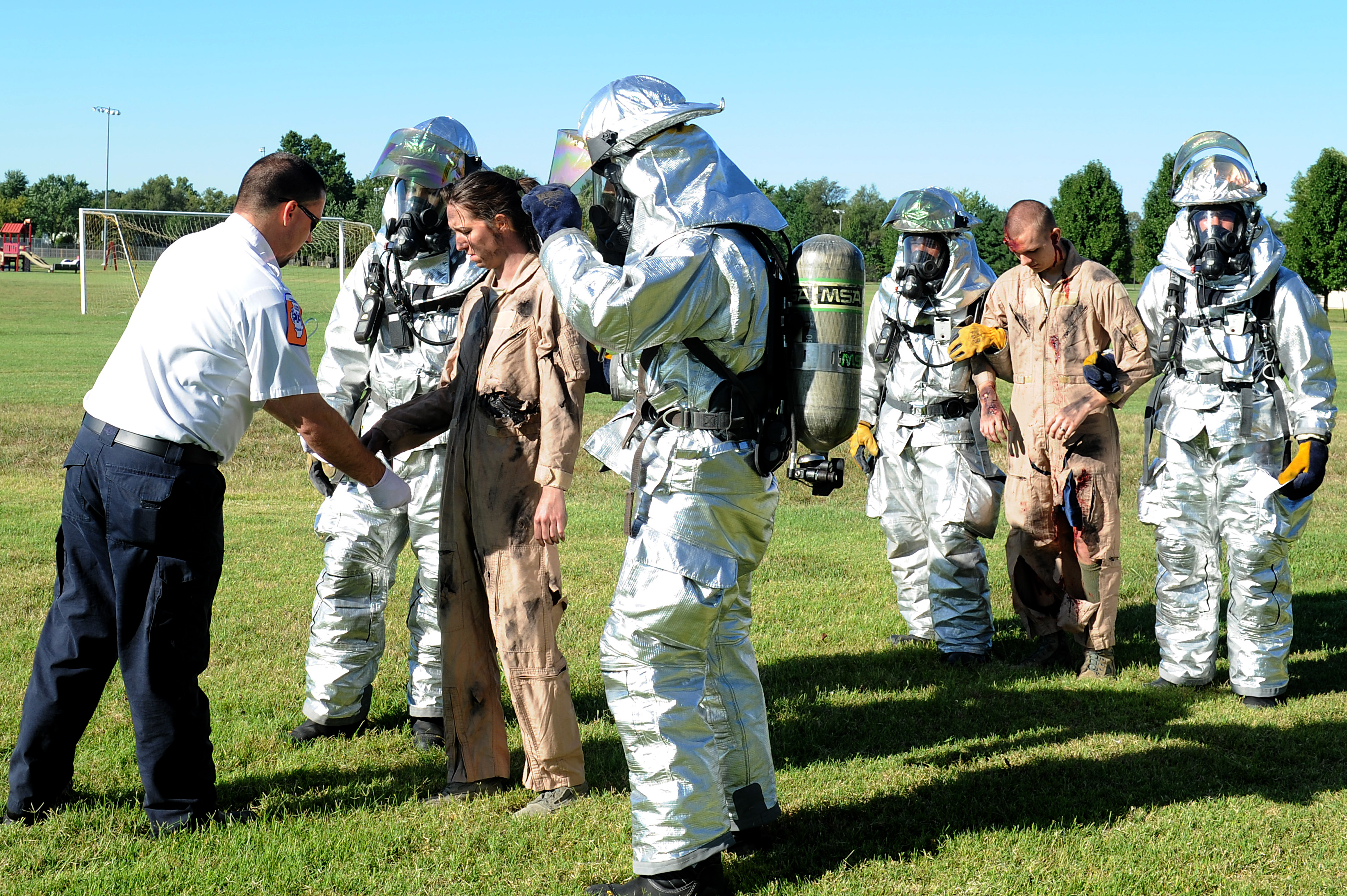 Scott participates in first combined unit inspection