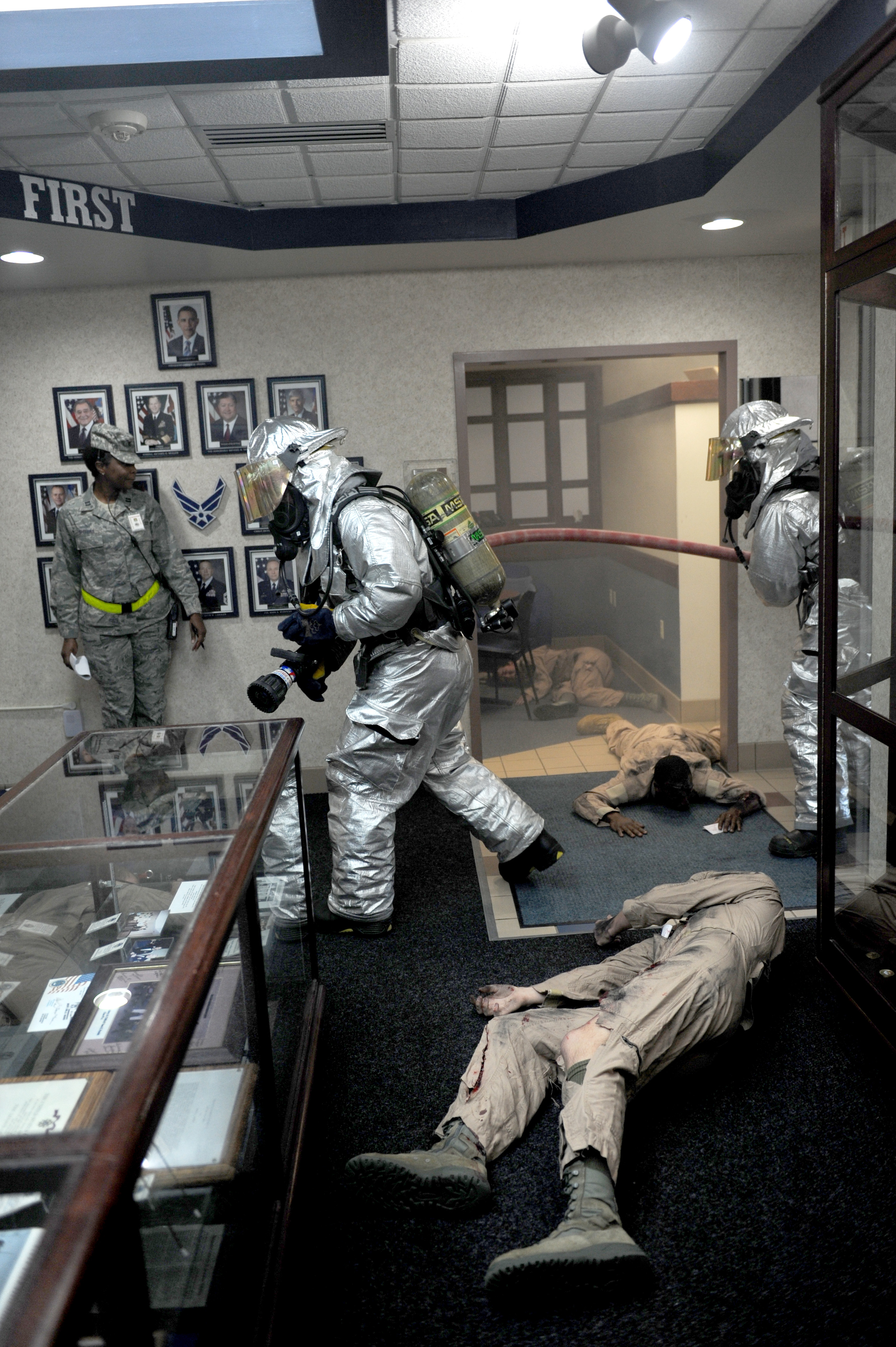 Scott participates in first combined unit inspection