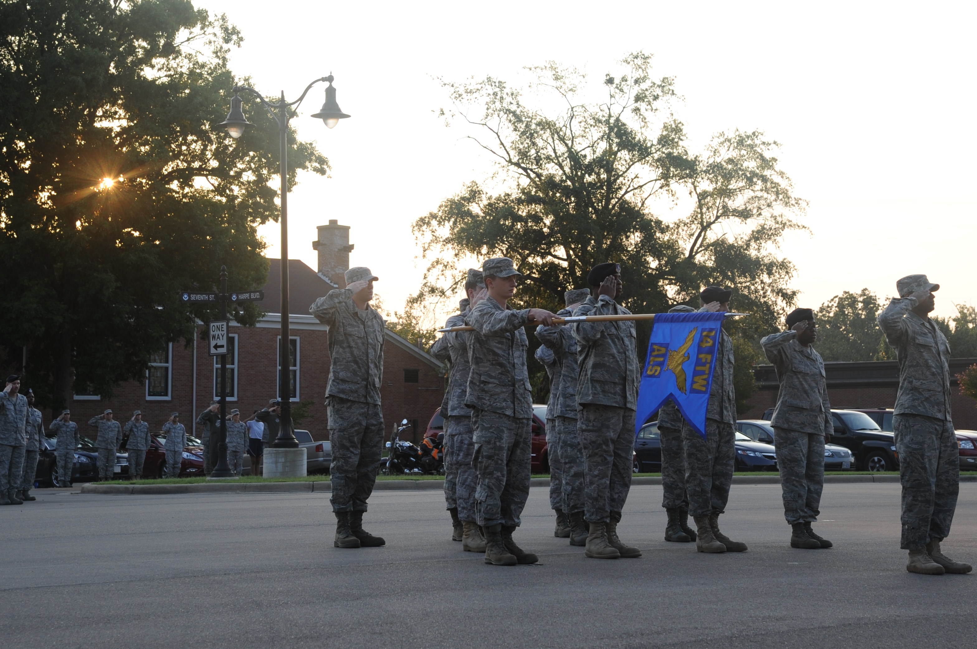 Airmen lead reveille > Columbus Air Force Base > Article Display