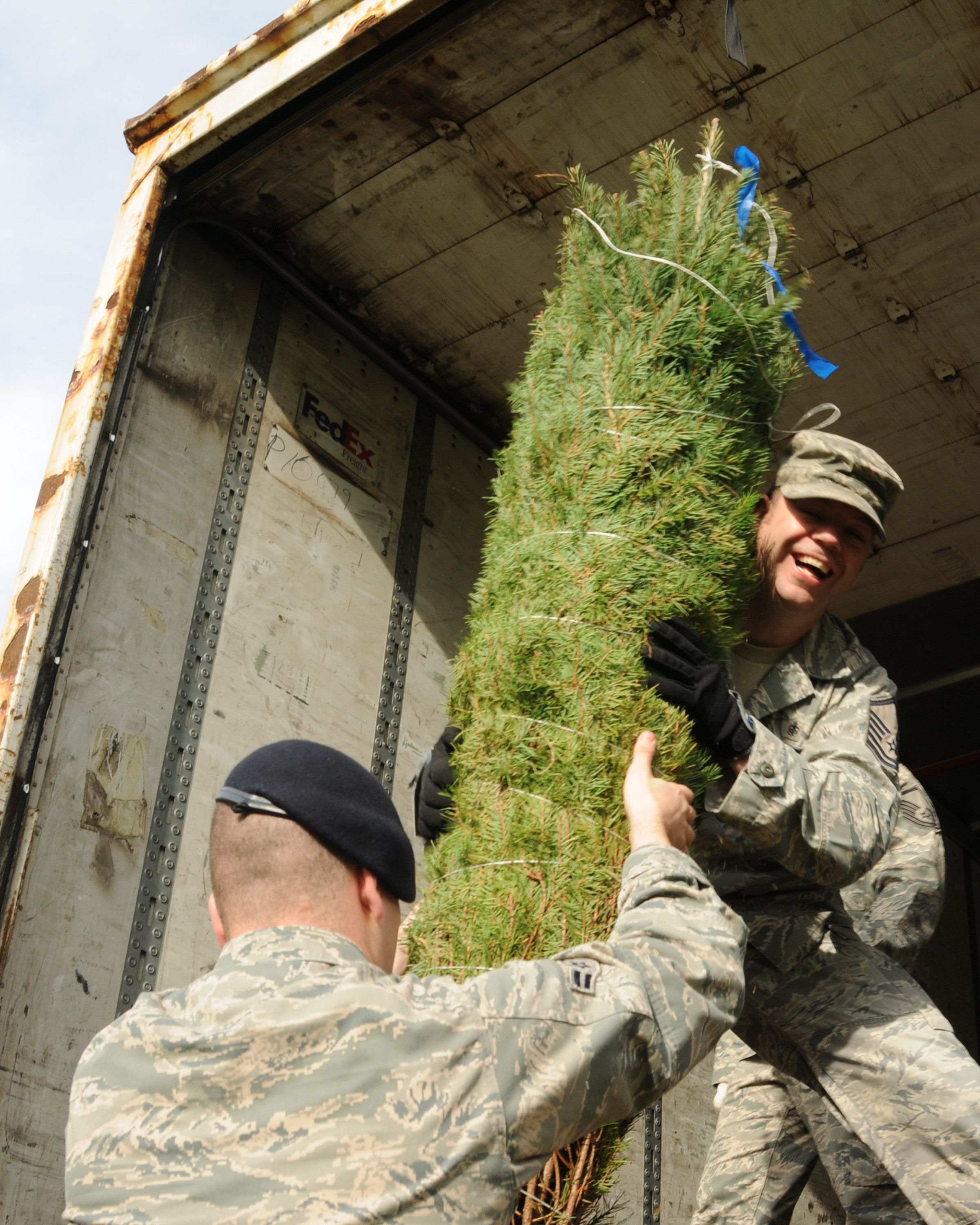 105AW Supports Trees for Troops Program at Farmside Acres