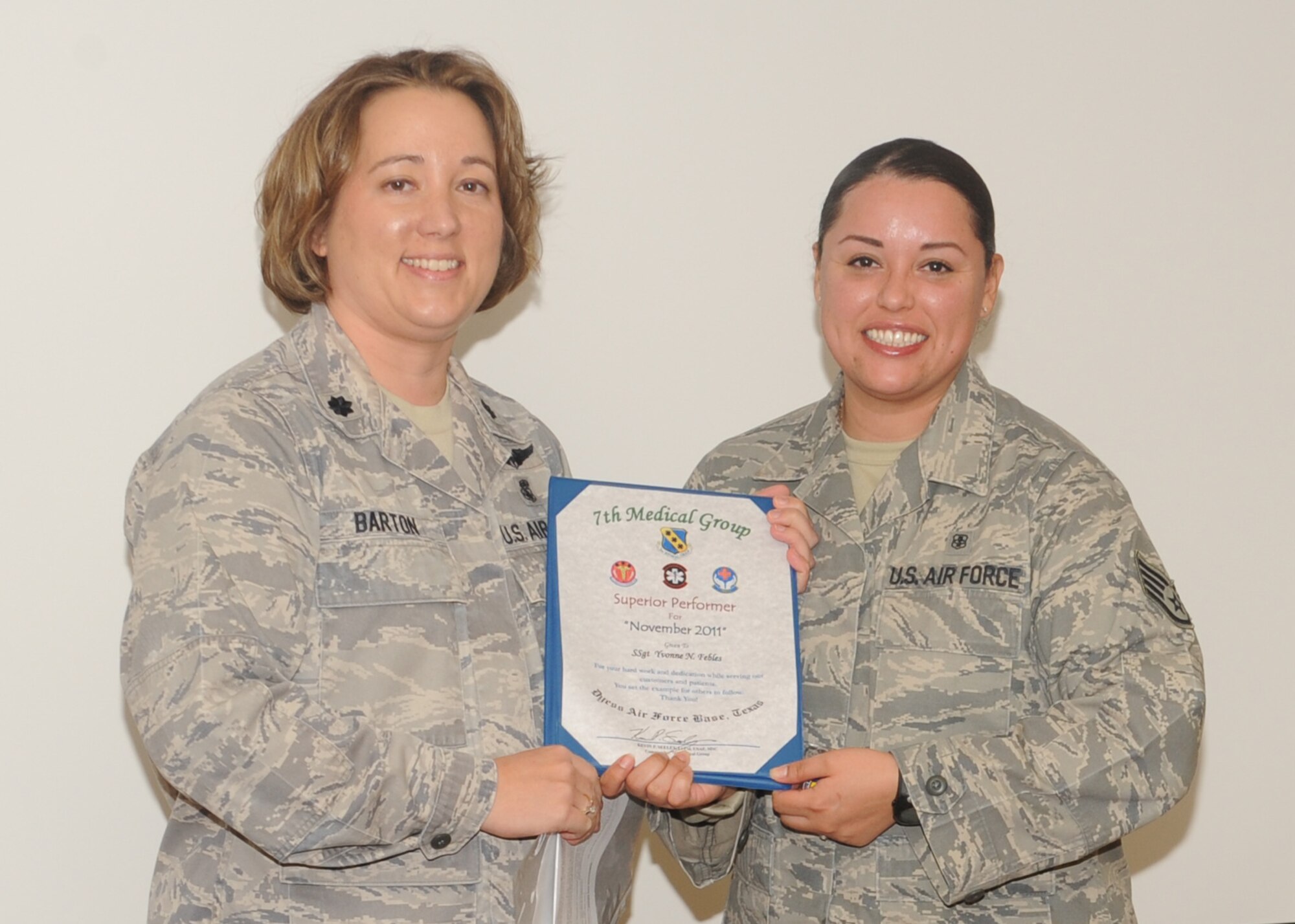 December superior performers honored by leadership > Dyess Air Force ...