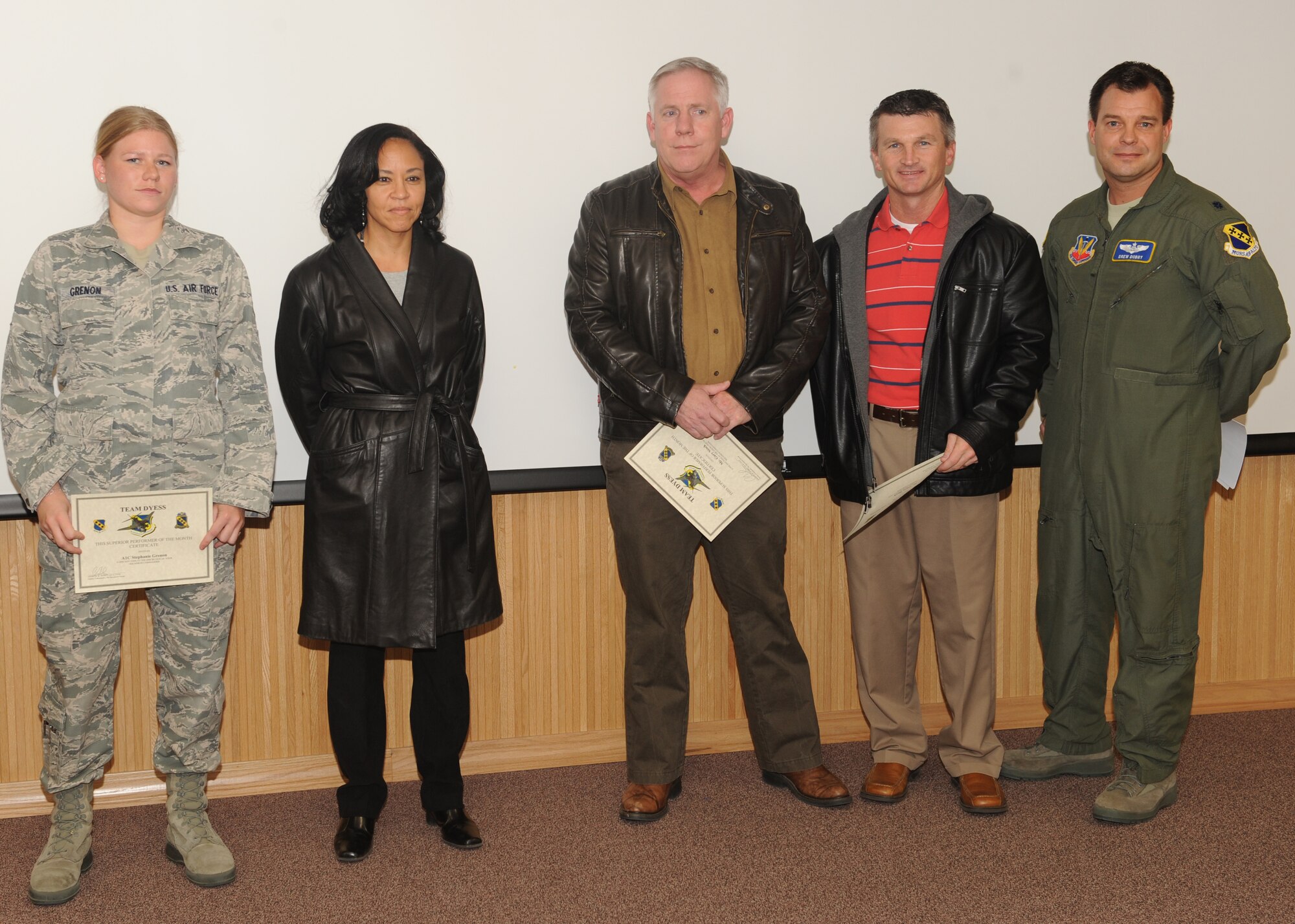 December superior performers honored by leadership > Dyess Air Force ...