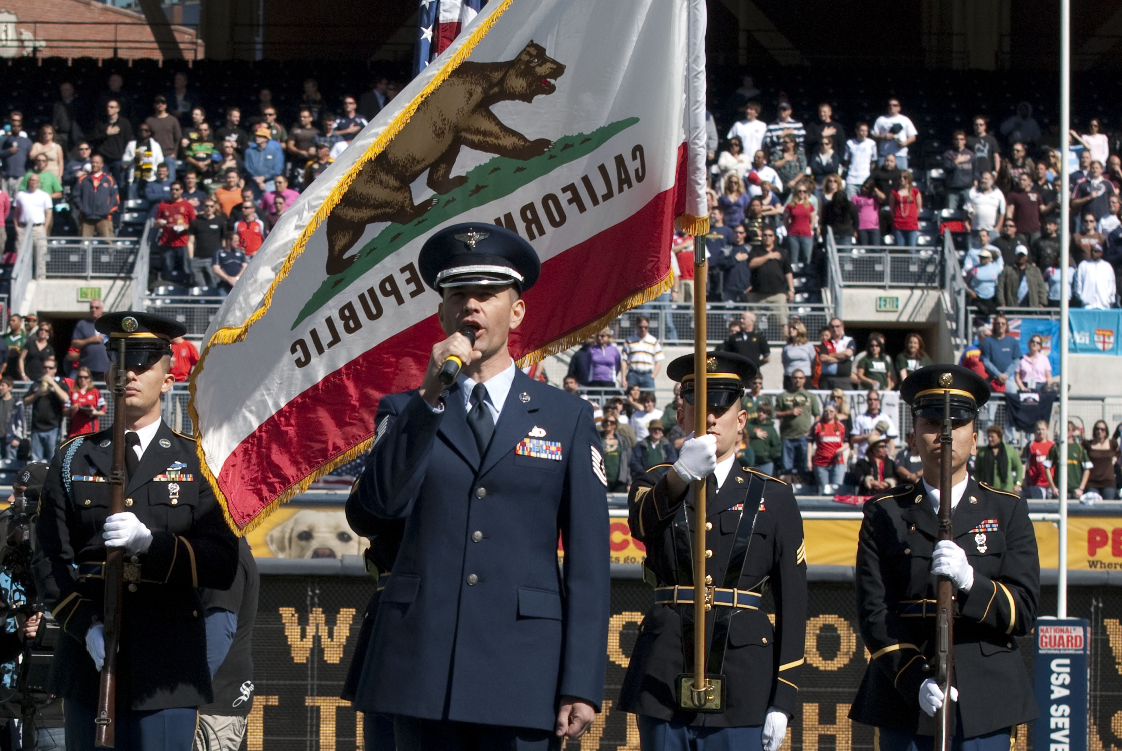 Air National Guard Band of the Southwest at Oakland A's Stadium