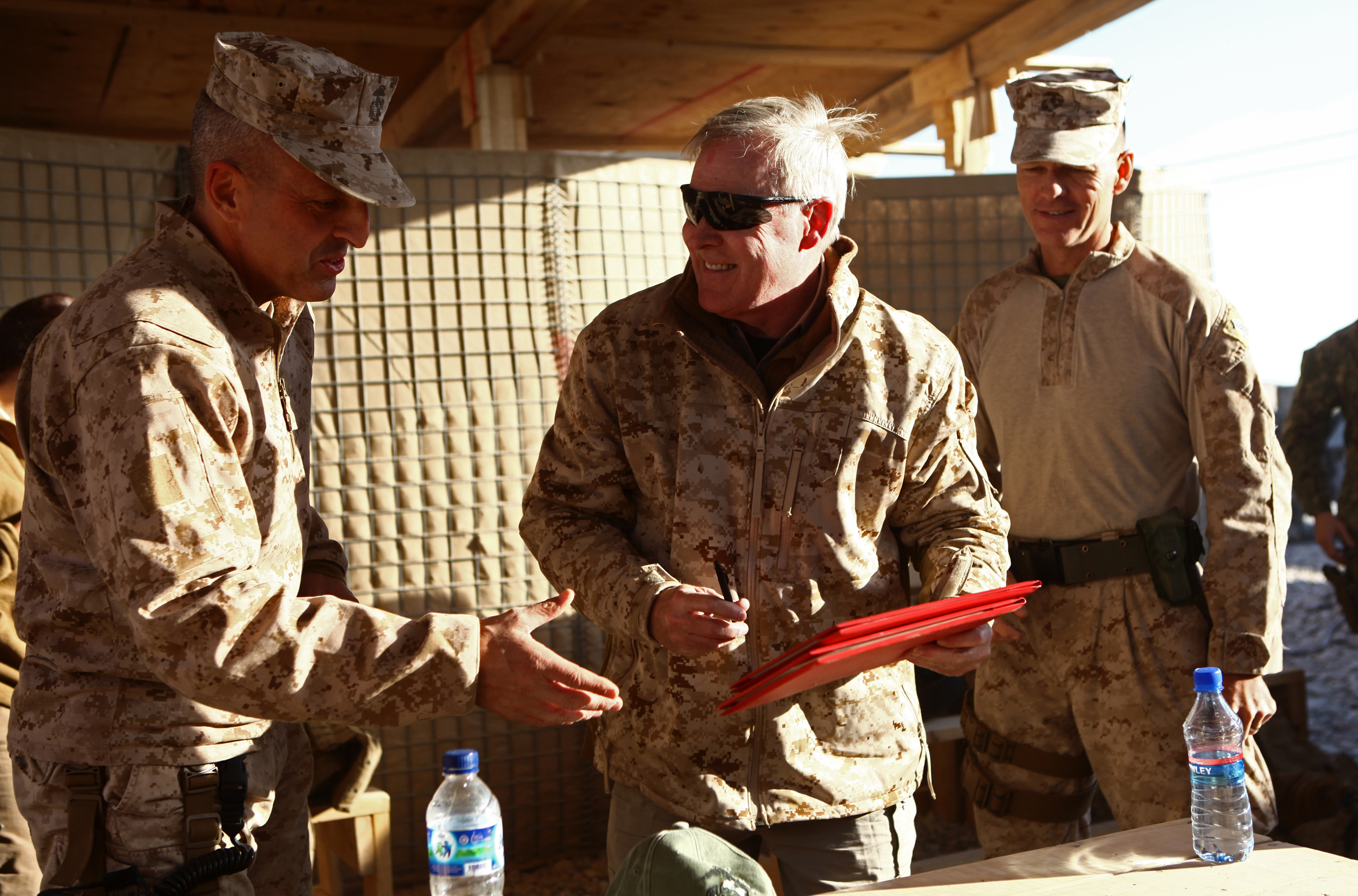 SECNAV Visits FOB Nolay, Awards Two Marines > United States Marine ...