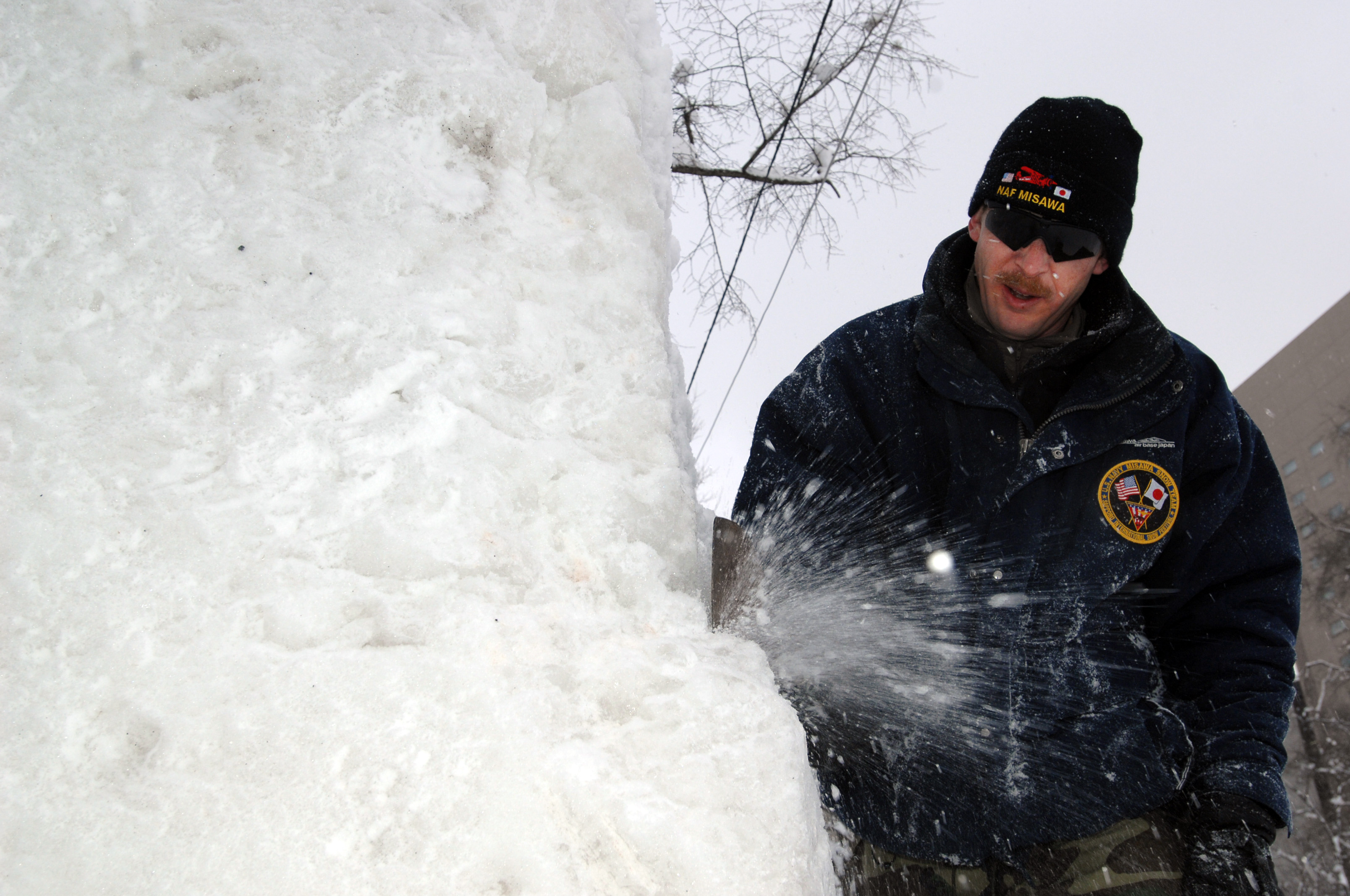 Misawa Sailors create snow sculpture in Northern Japan > Misawa Air ...