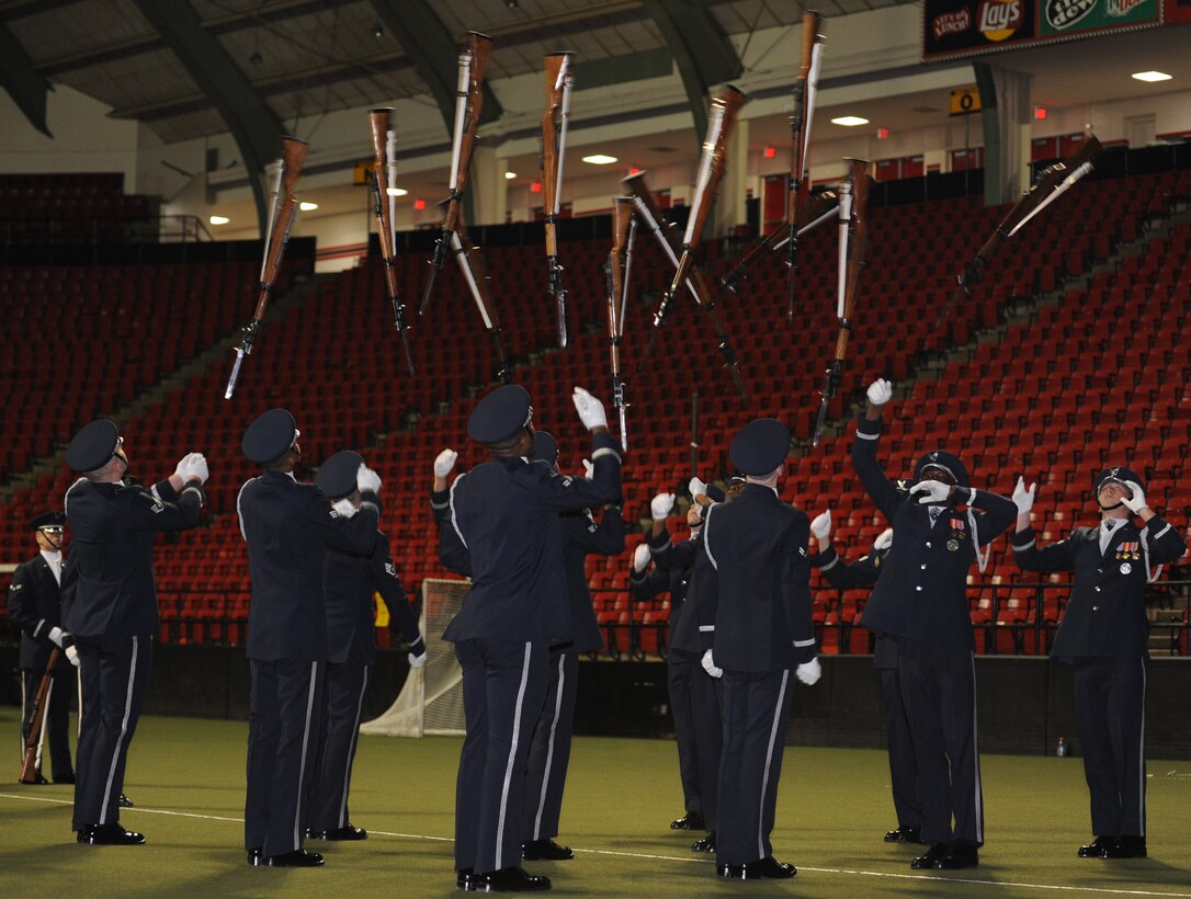 The U.S. Air Force Honor Guard Drill Team