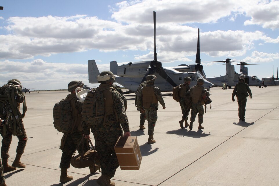 LS Marines support resupply operations during training exercise ...