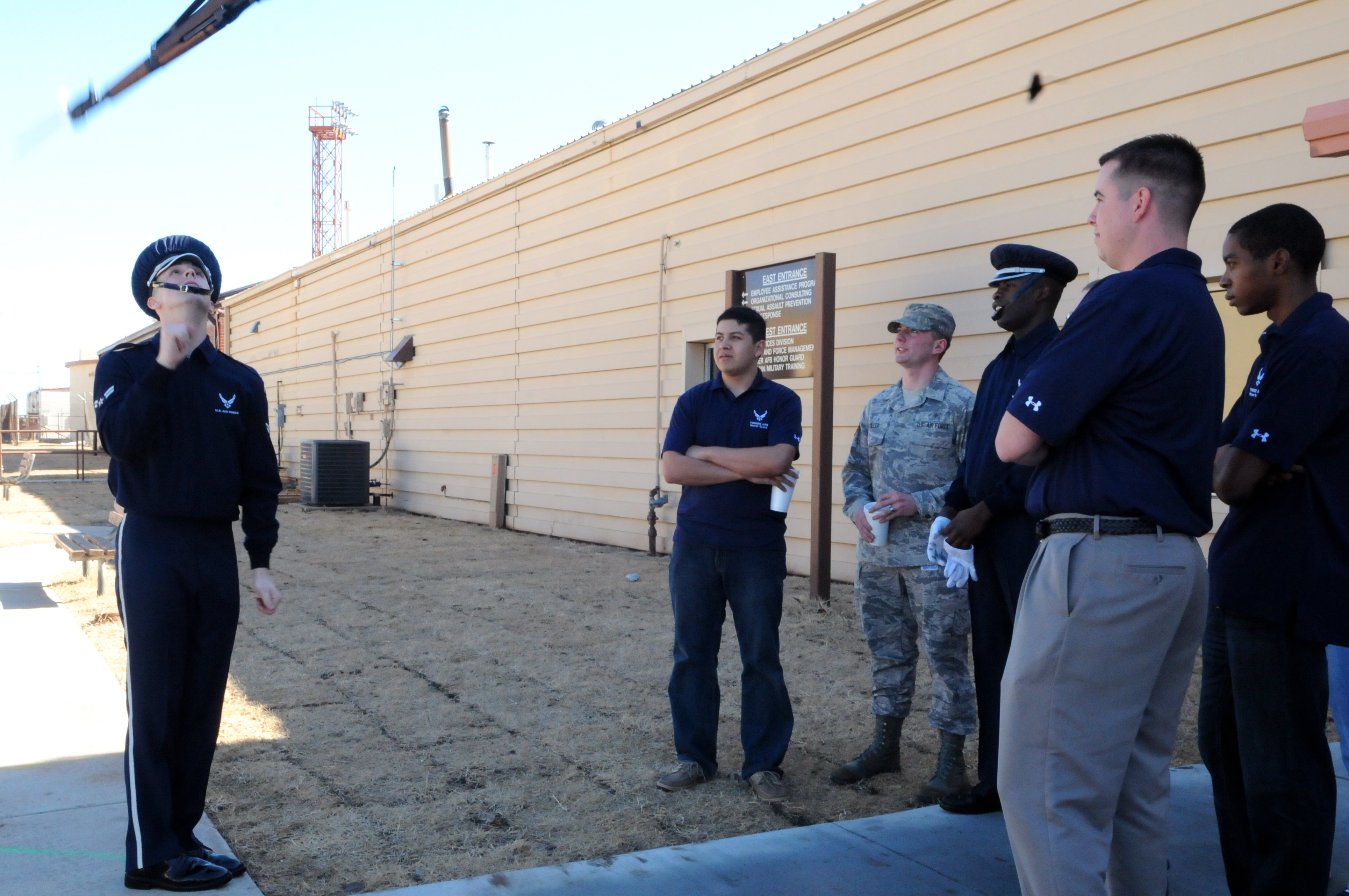 Drill team performs at Tinker AFB > Air Force Honor Guard > Article Display