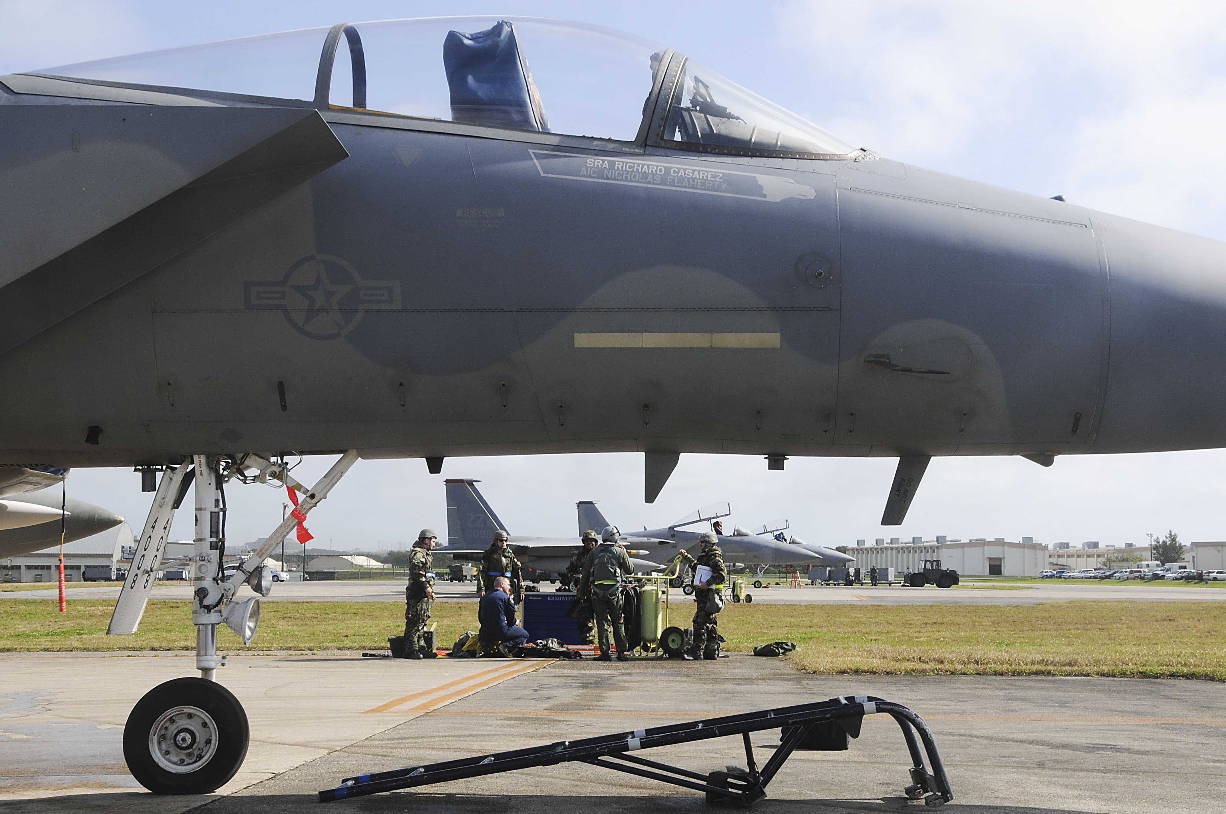 F-15 Post Flight Inspection