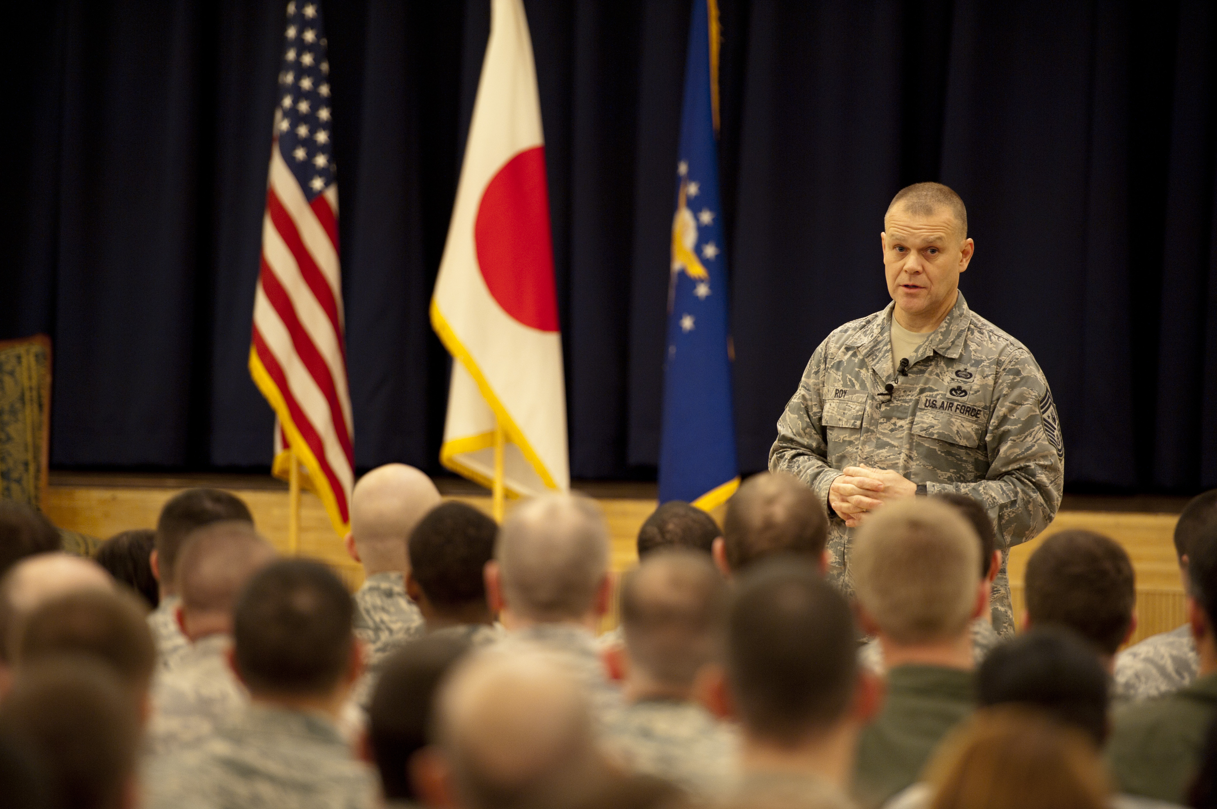 CMSAF Roy addresses Airmen of Misawa > Misawa Air Base > Article Display