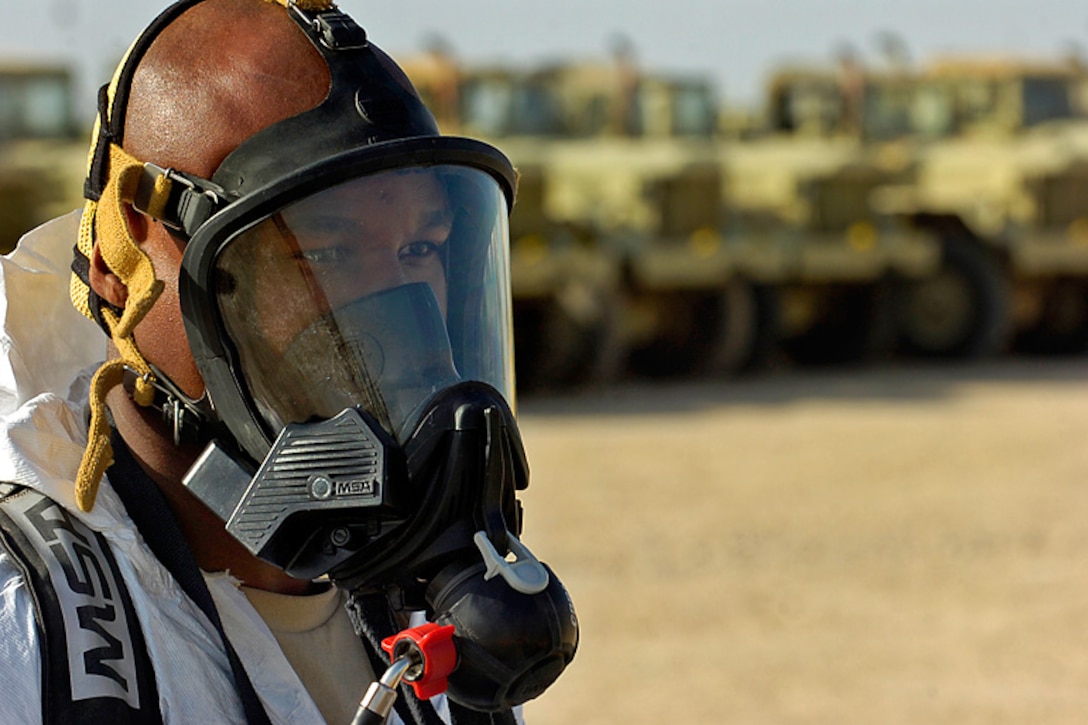 Army Staff Sgt. Maliek Kearney, a chemical specialist in of ...