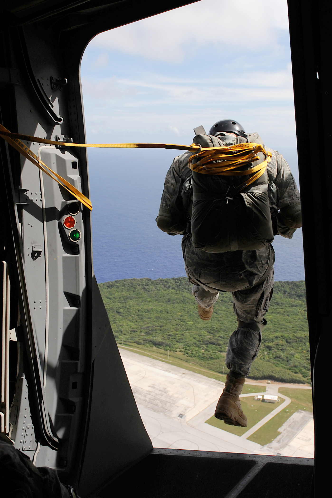 Static-line jumps over Guam