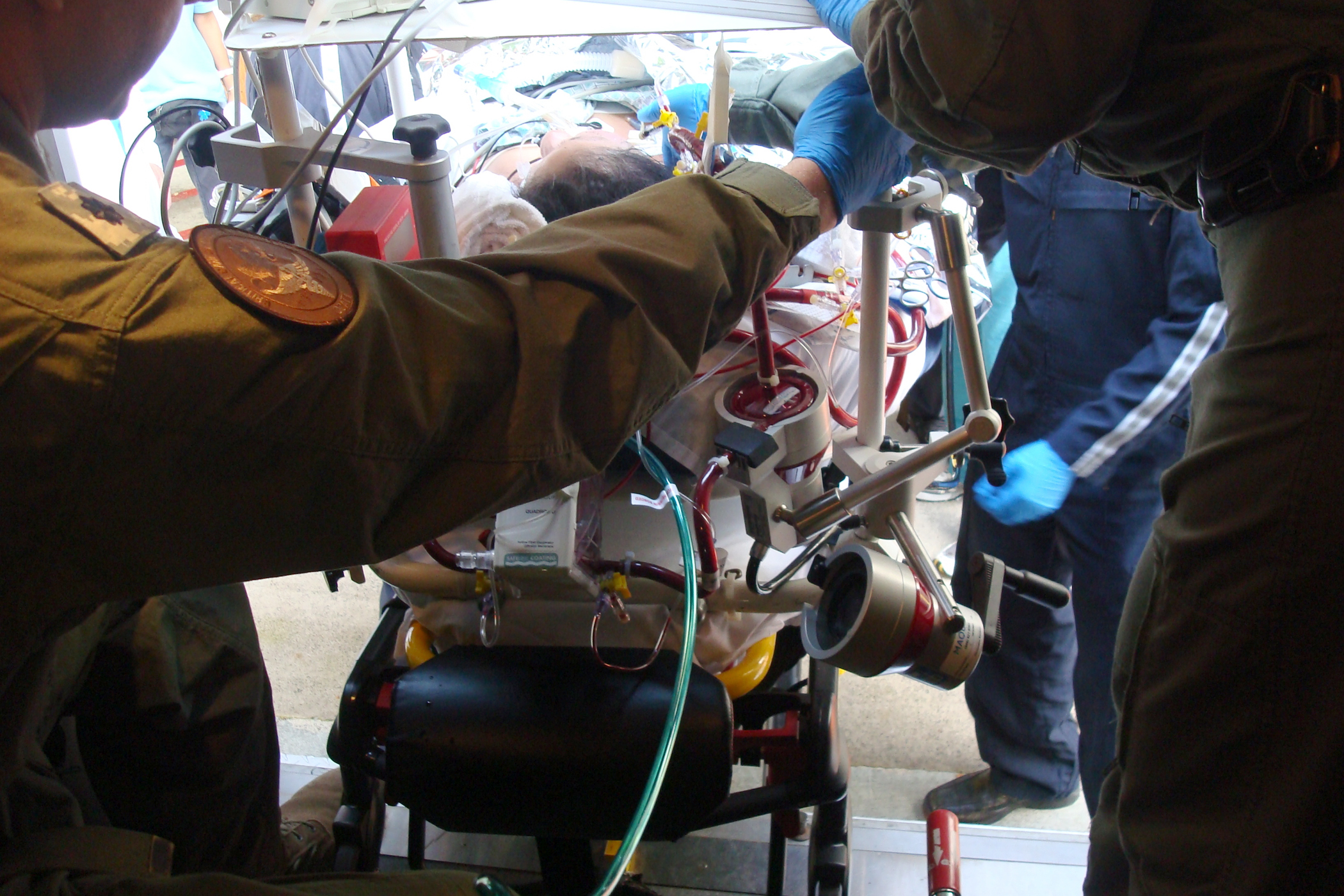 Joint-service, civilian ECMO team