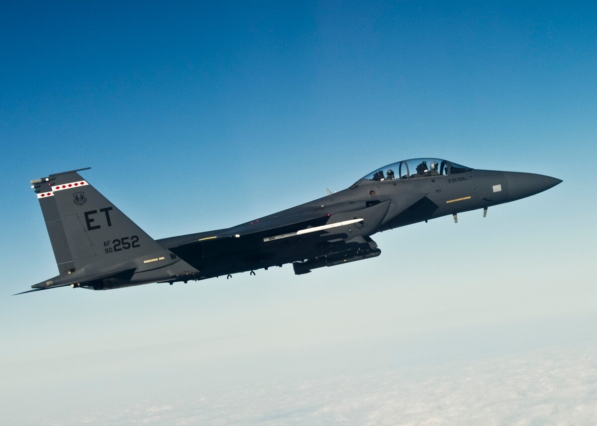 F-15E flies with new radar system > Eglin Air Force Base > Article Display