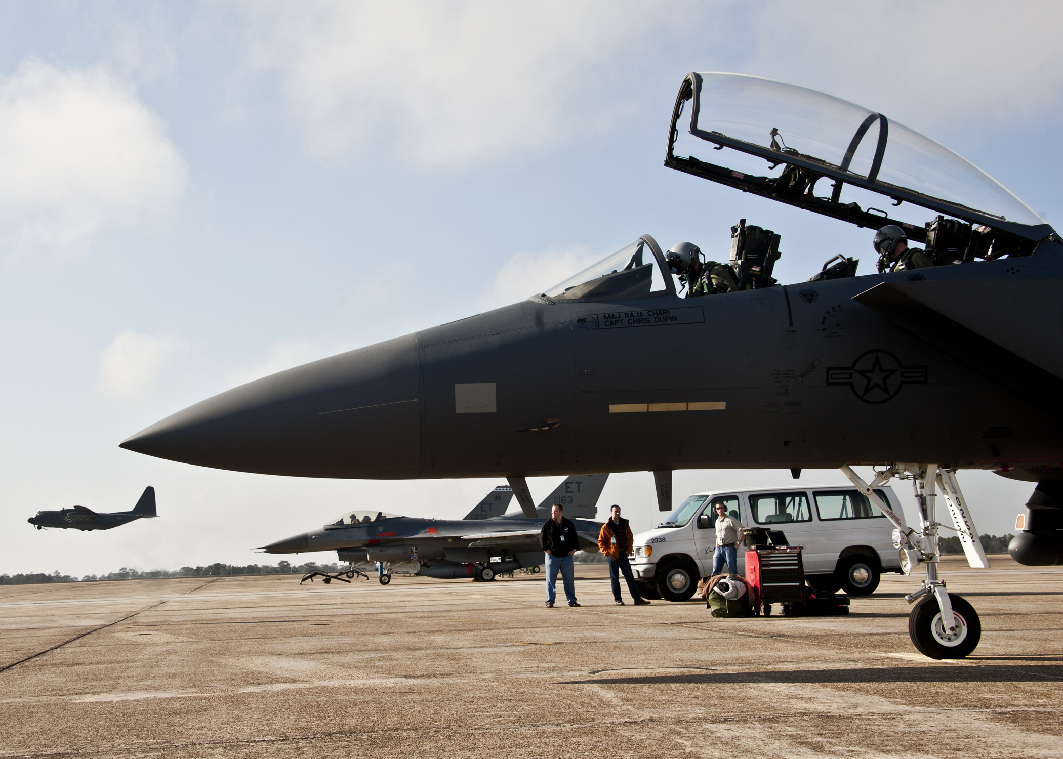 F-15E flies with new radar system > Eglin Air Force Base > Article Display